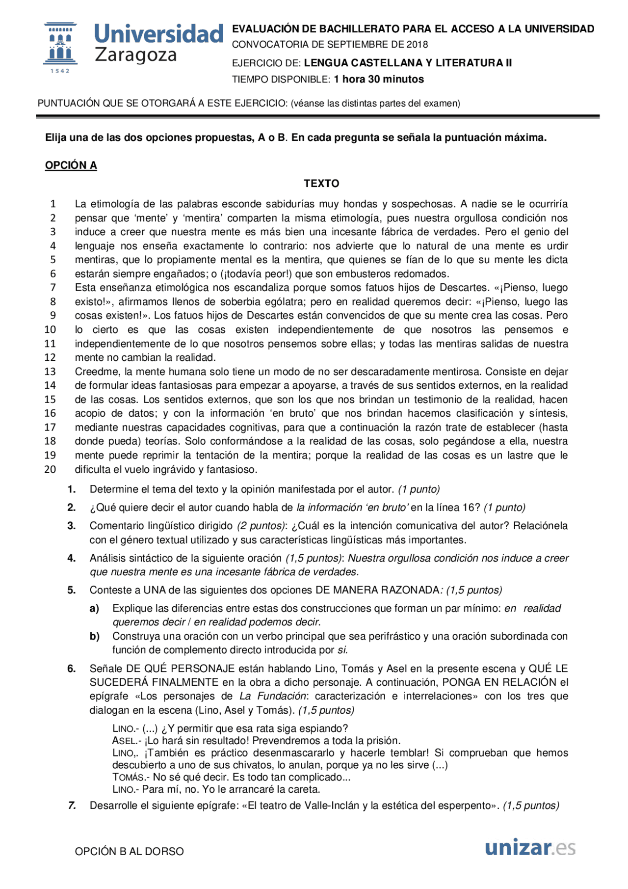 ExÁmenes De Selectividad AndalucÍa Docsity