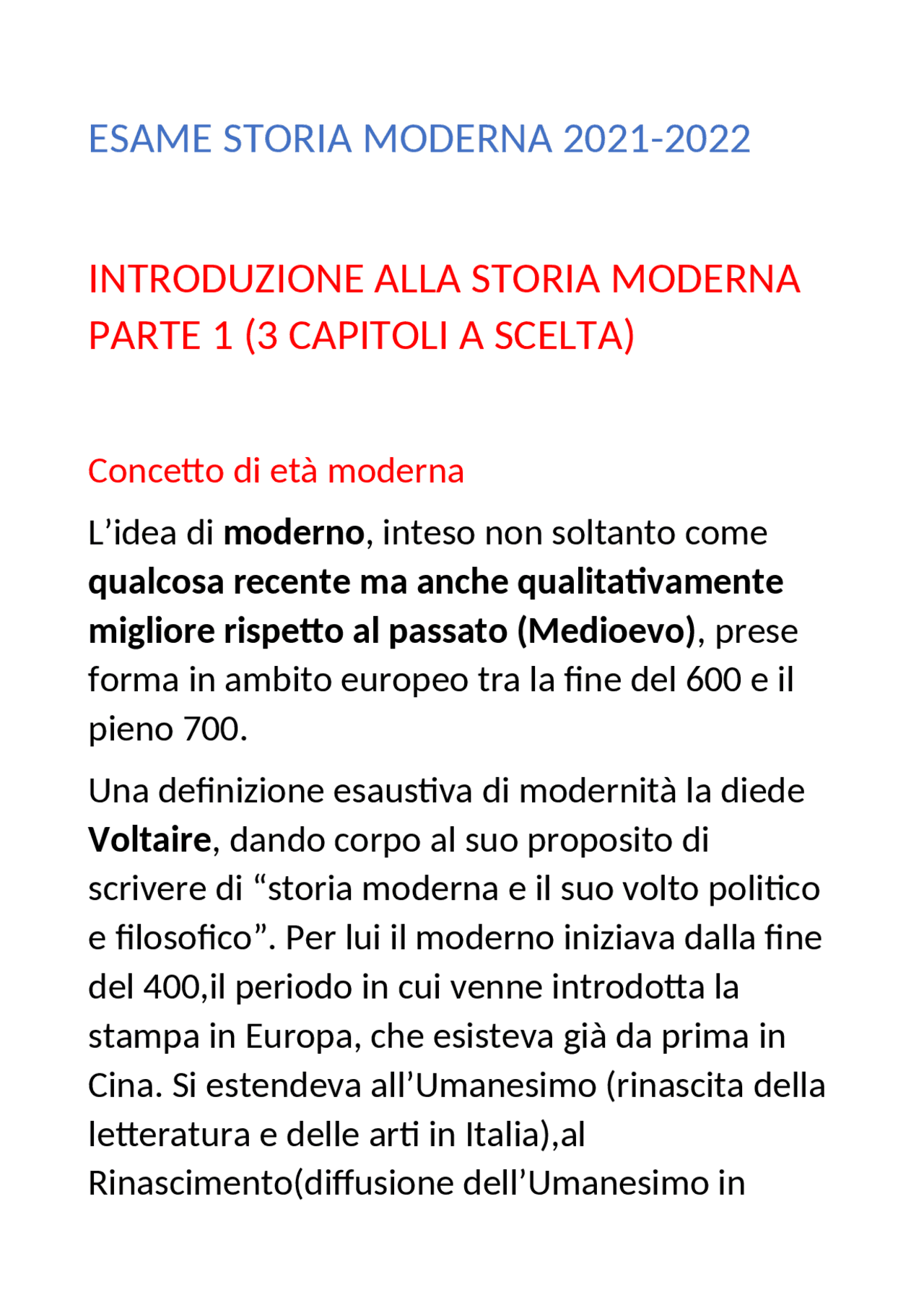 Breve Sintesi Di Alcuni Capitolisintesi Della Sintesi Docsity