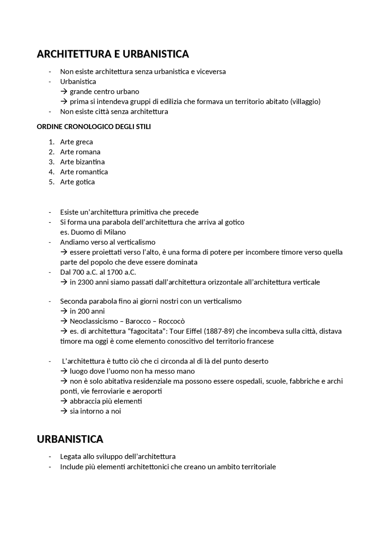 Appunti Di Elementi Di Architettura E Urbanistica Del Prof Catalano