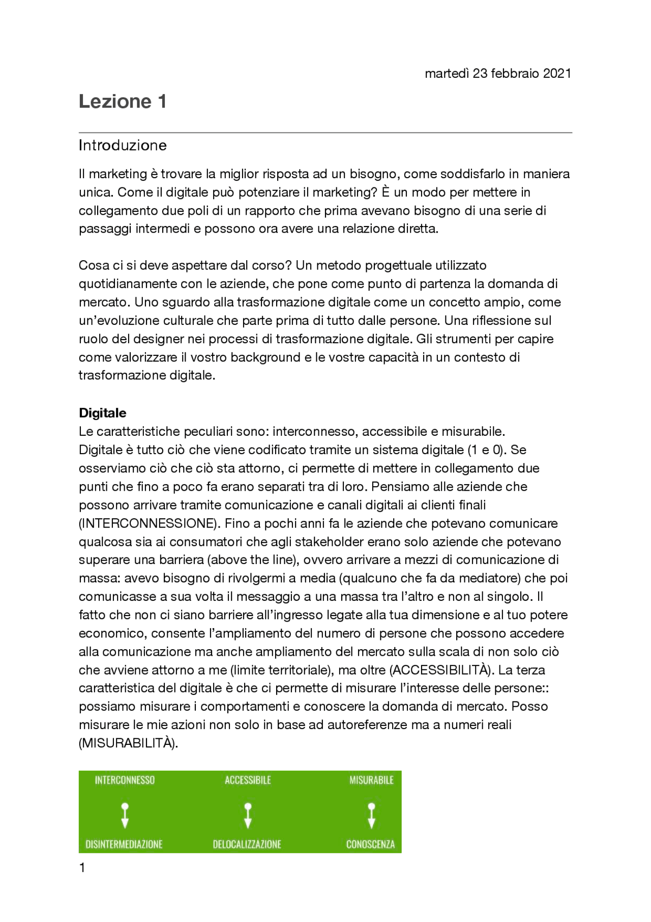 Appunti Digital Strategy | Appunti di Design | Docsity