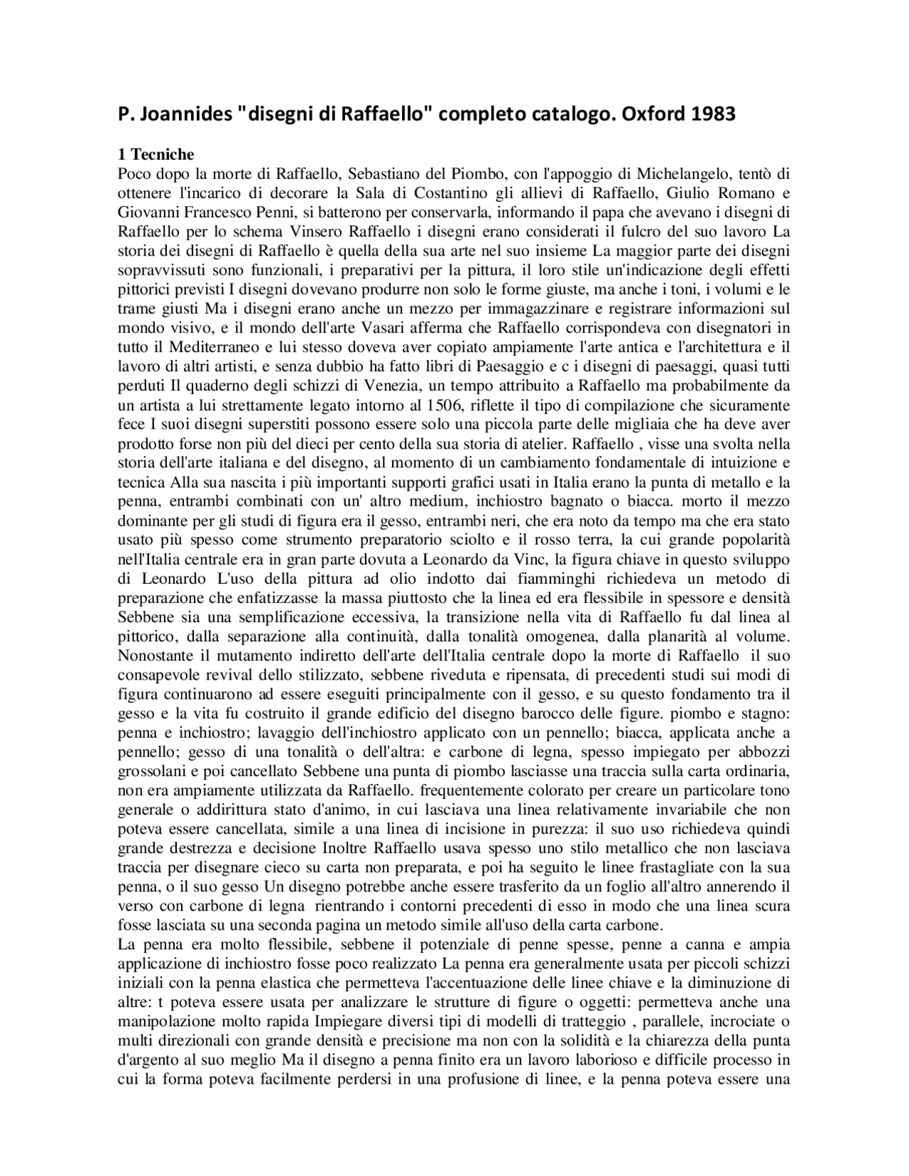 Disegni Di Raffaello Docsity