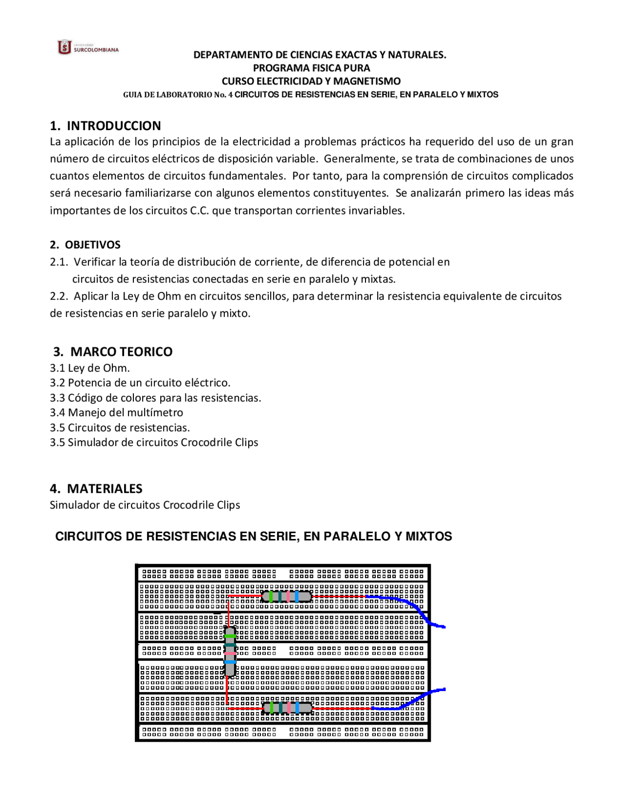Combinación de resistencias - Docsity
