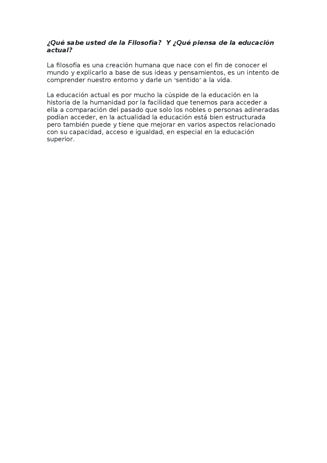 Resumen De Filosofia Docsity