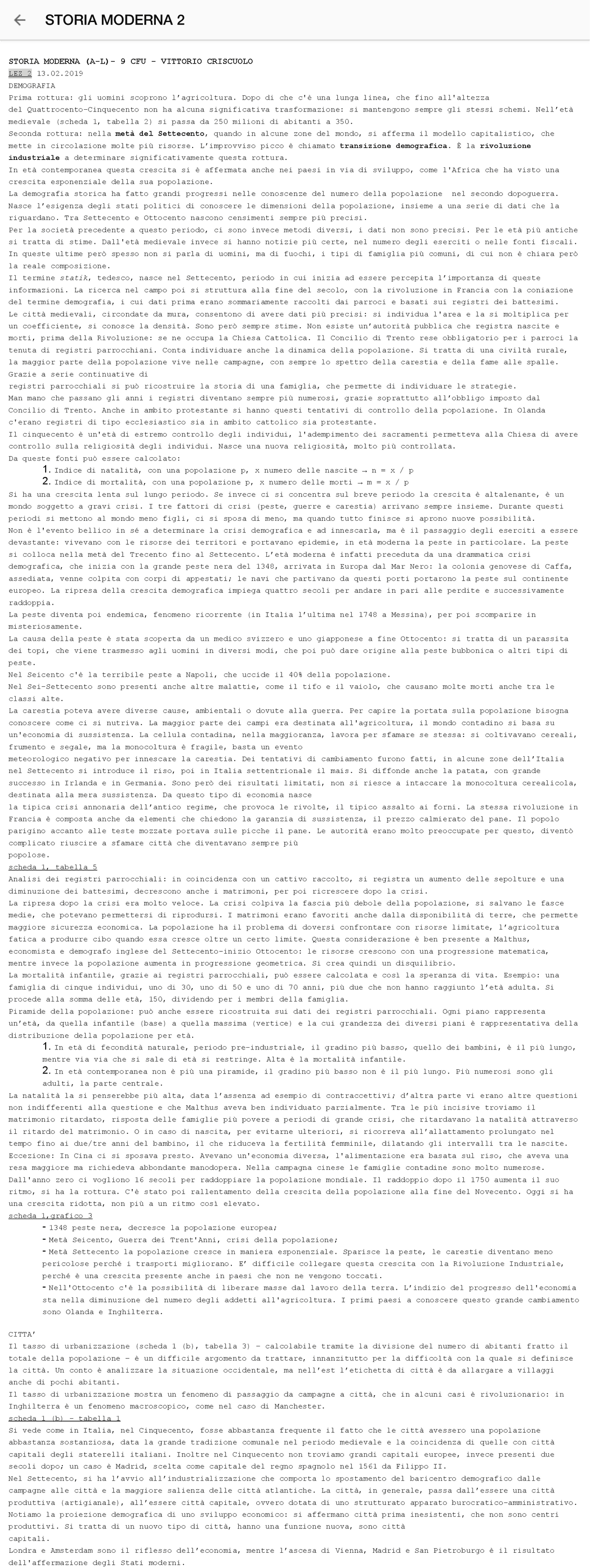Appunti Seconda Lezione Docsity