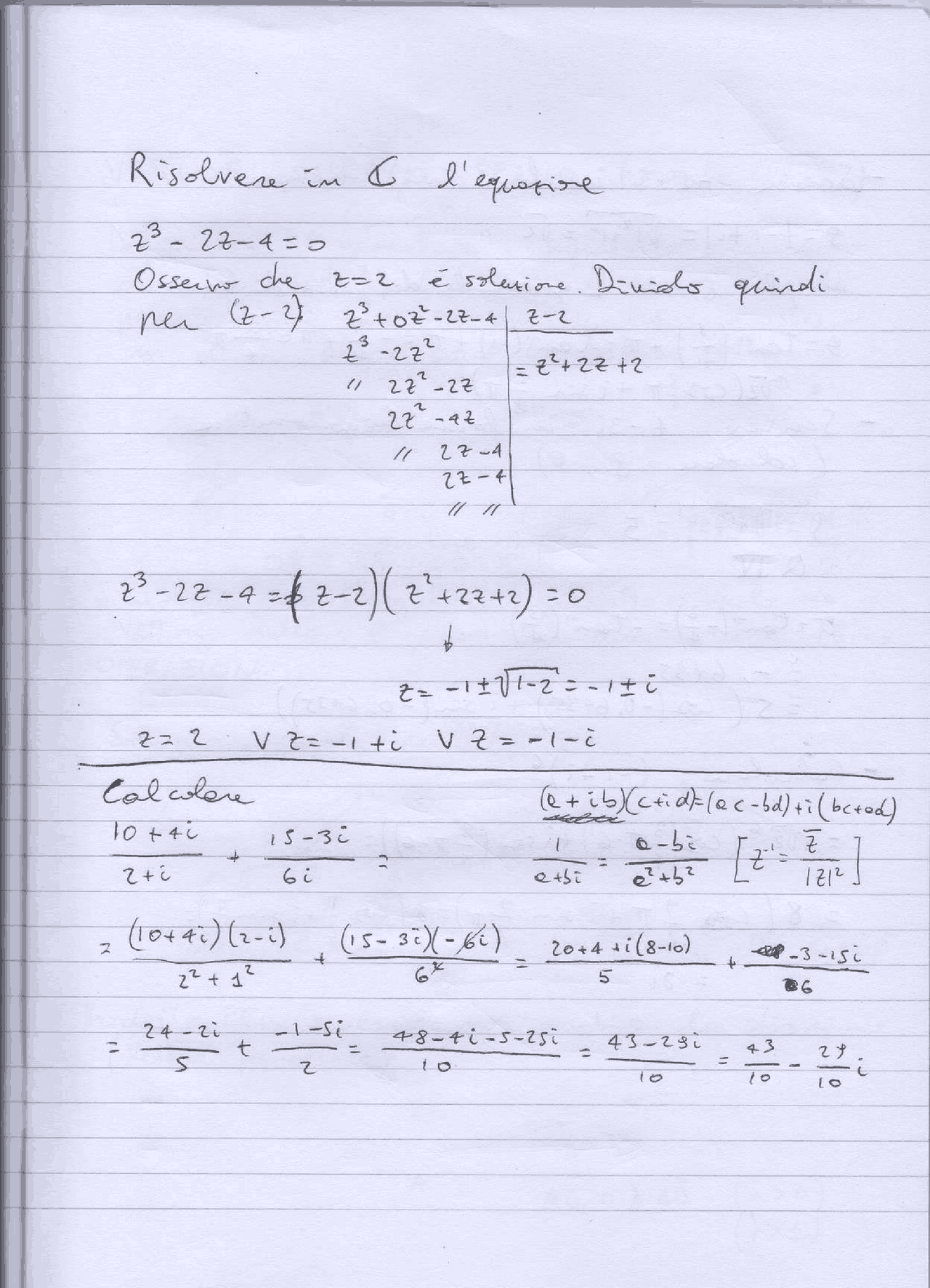 Appunti Di Algebra Lineare E Geometria Ed Esercizi 1 Docsity