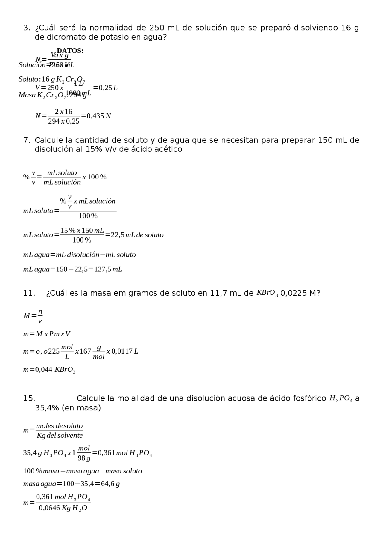 Ejercicios De AnalÍtica Docsity