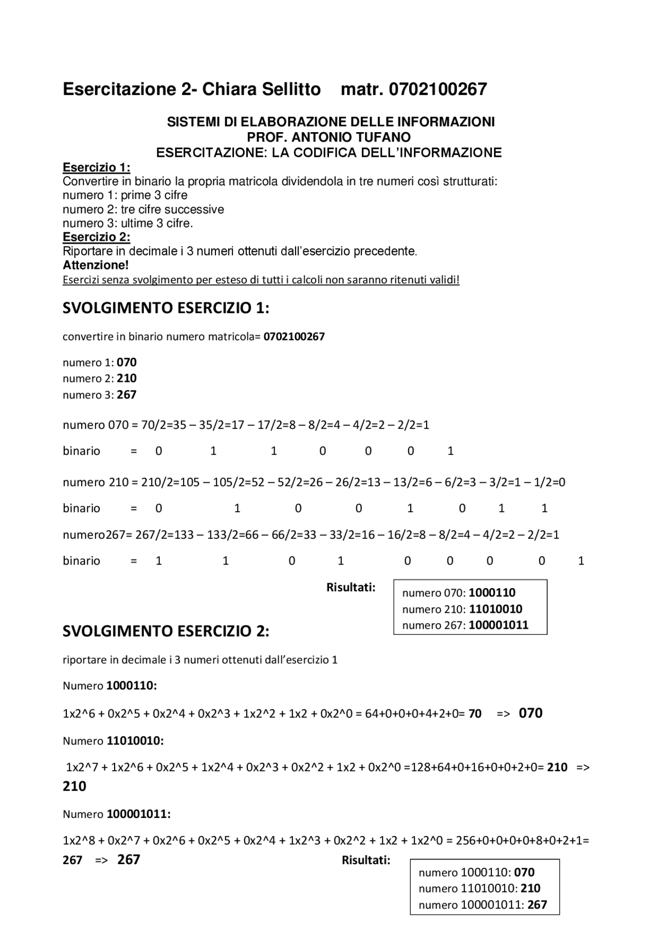 Elaborato_2_CODIFICA - Docsity