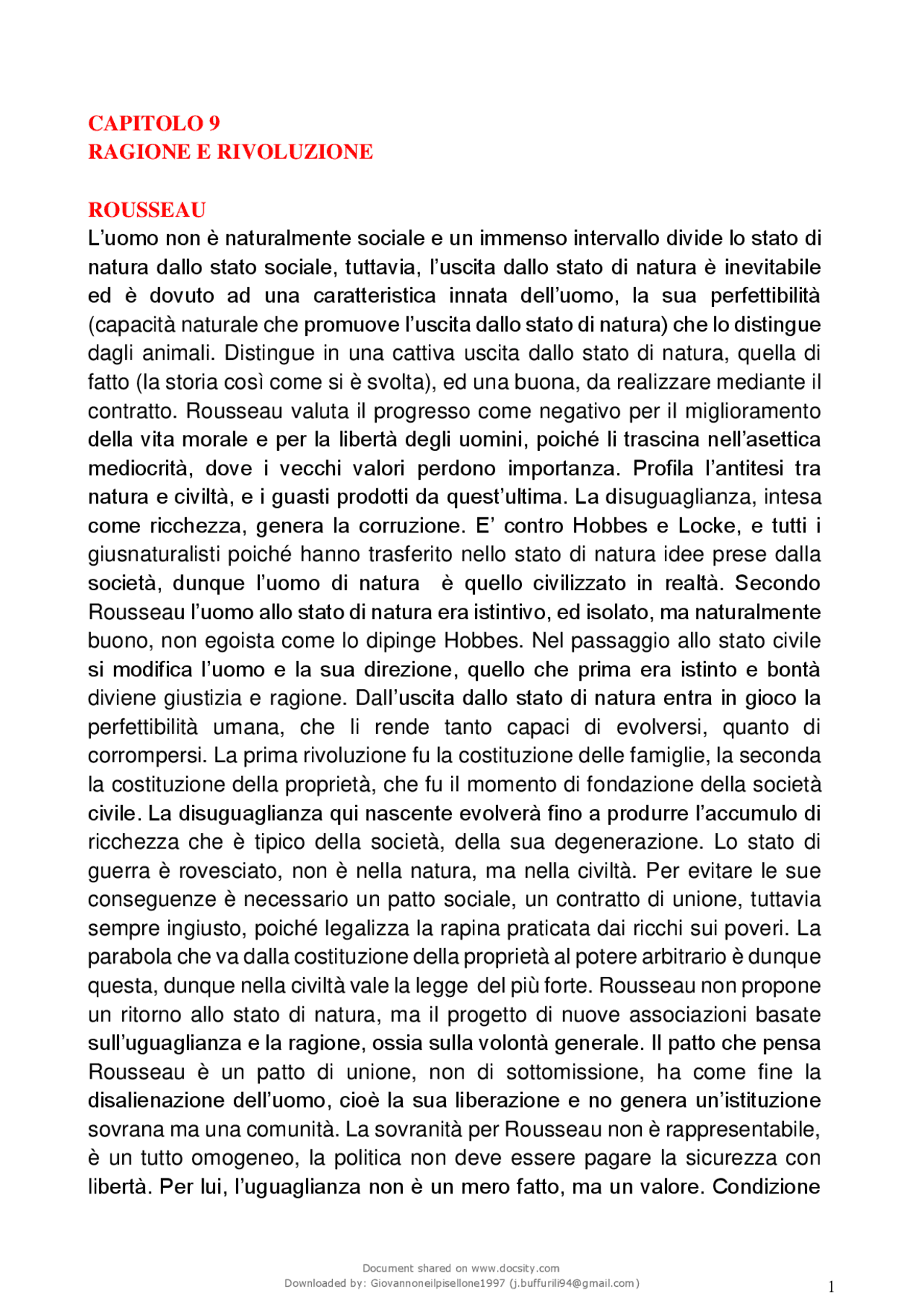Appunti Libro Carlo Galli Docsity
