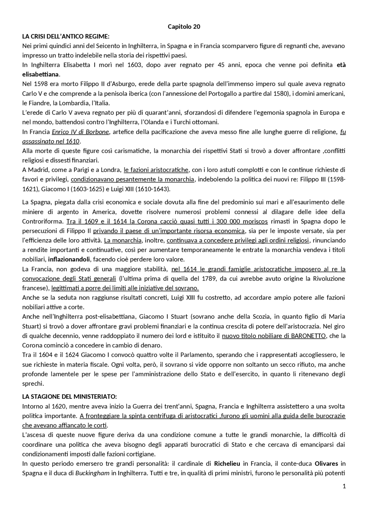 Crisi Antico Regime Docsity