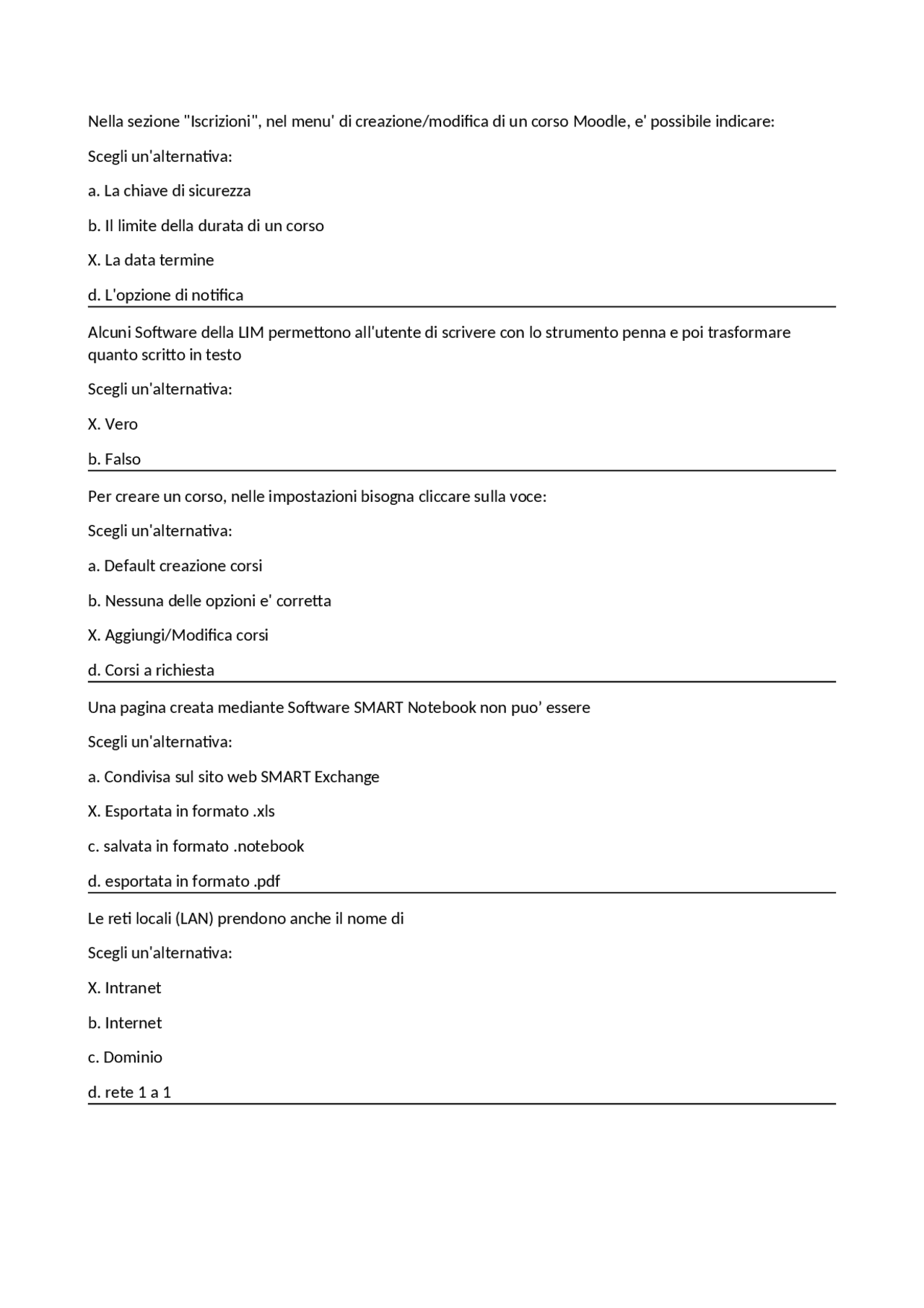 Domande Esame Lim Uniscienta Docsity