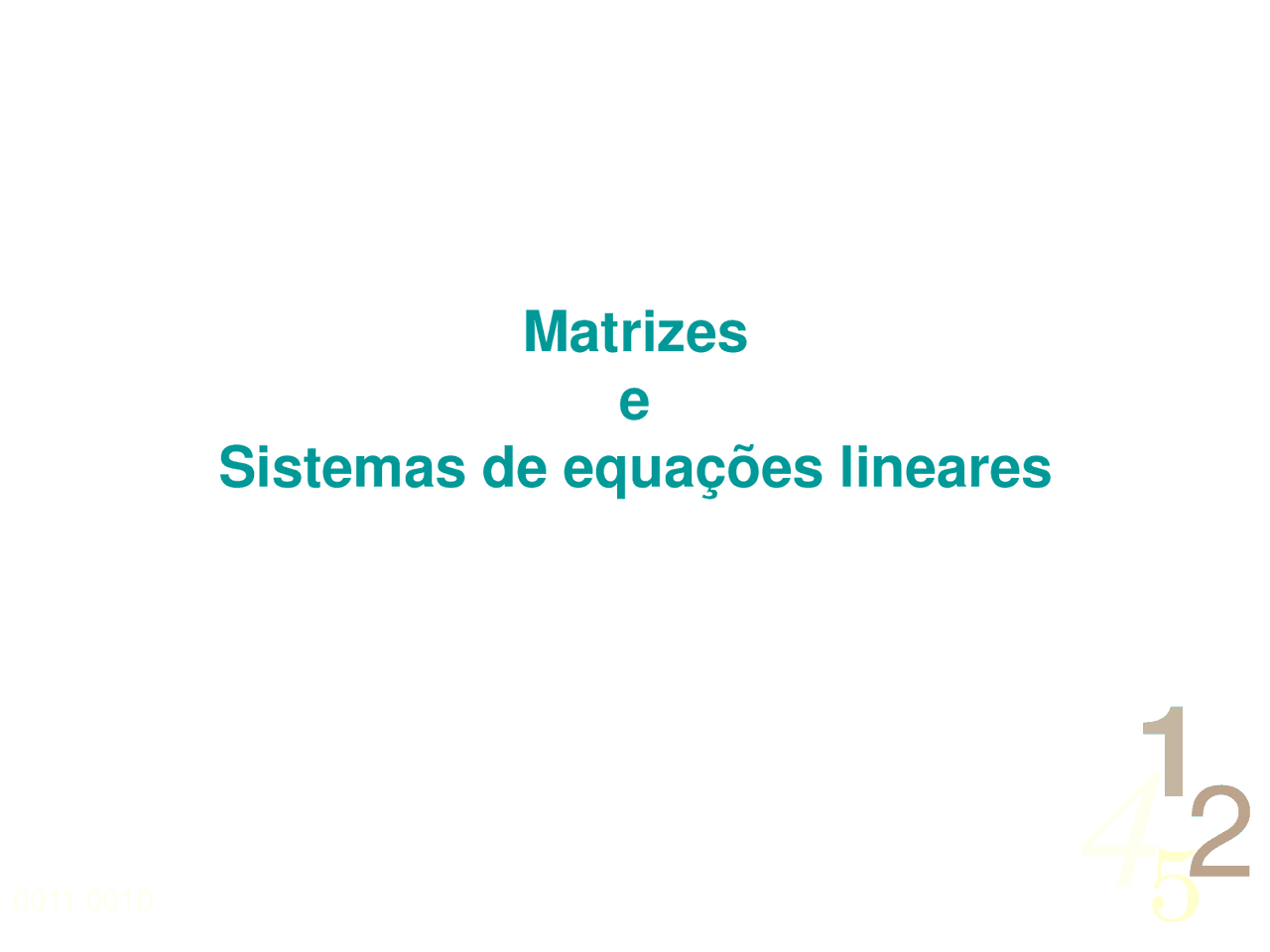 Slides De Matrizes E Sistemas Docsity