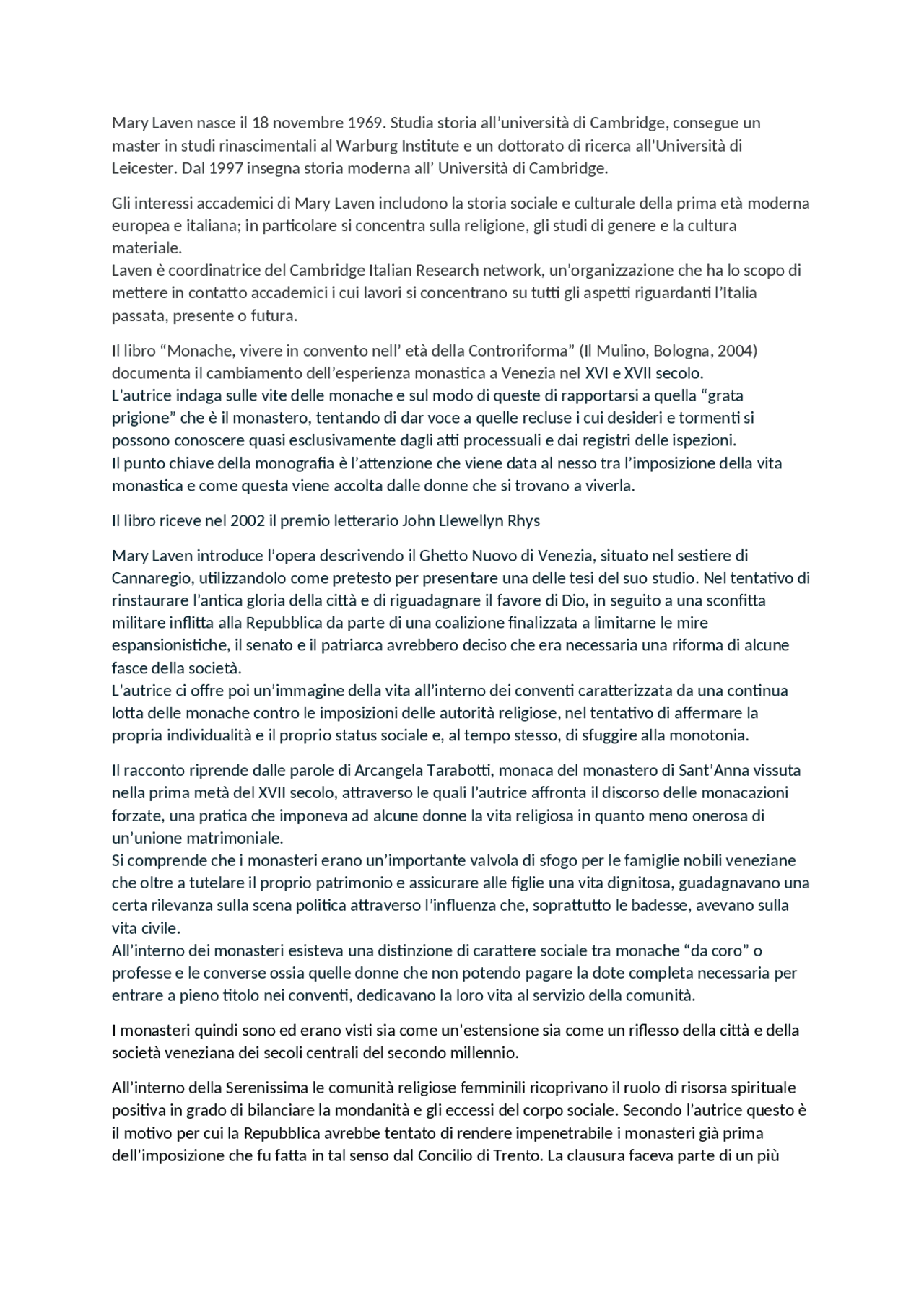 Recensione Monache: vivere in convento nell'età della Controriforma di ...