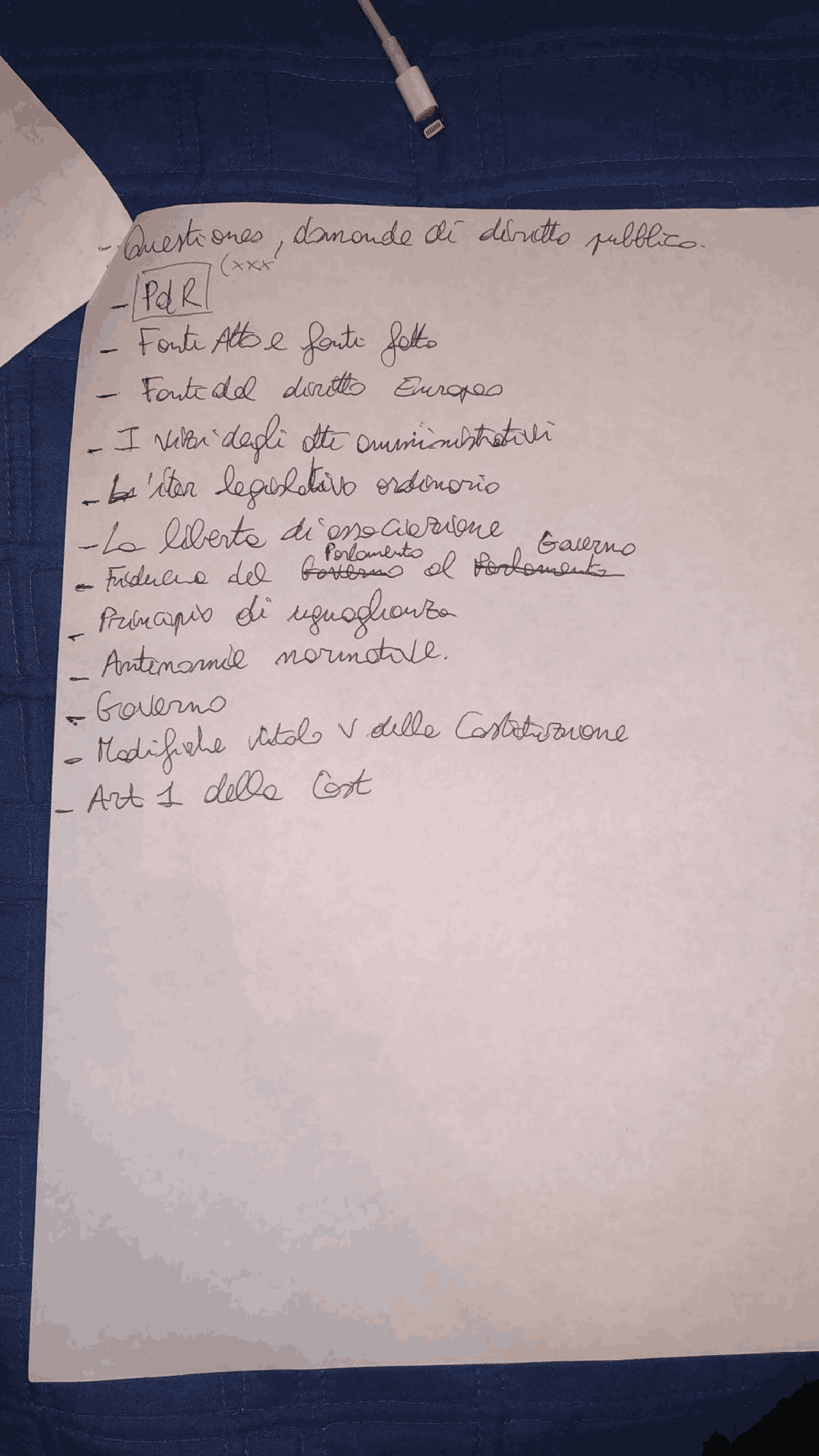 Domande Di Diritto Pubblico Docsity
