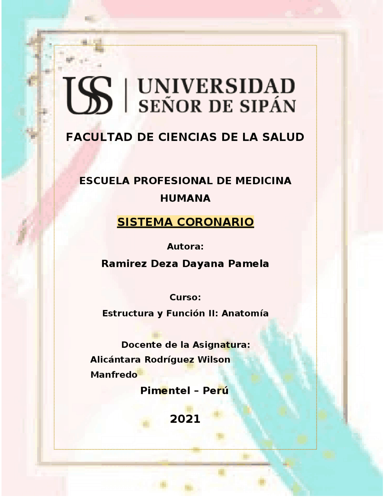 Mapa Conceptual De Anatomía Docsity