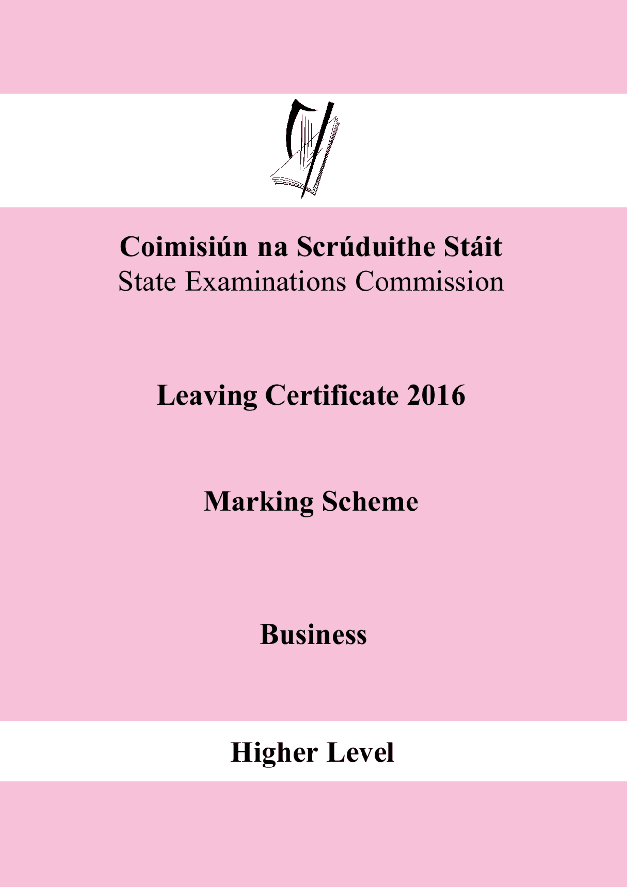 Marking Scheme Business Docsity