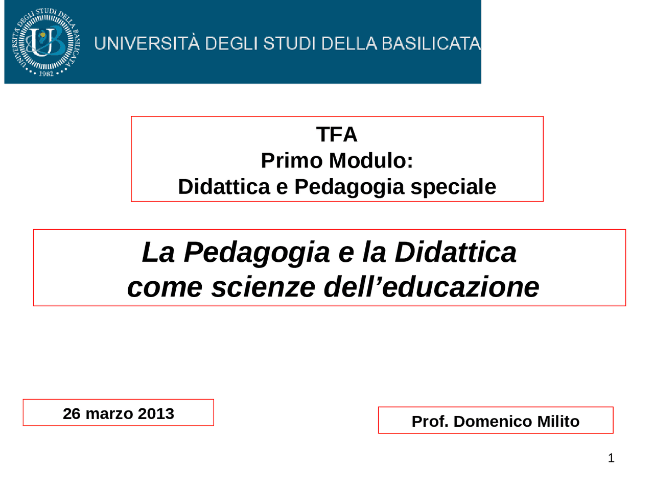 Didattica E Pedagogia Speciale Docsity