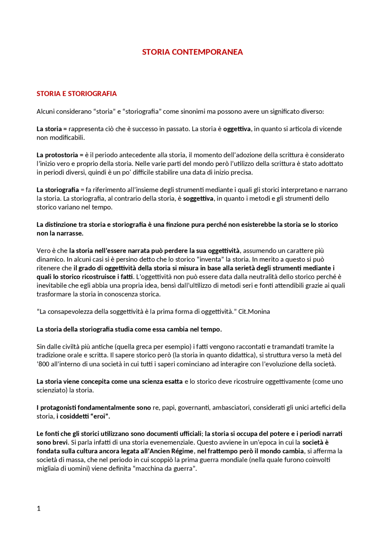 Riassunto Processo Storico Docsity