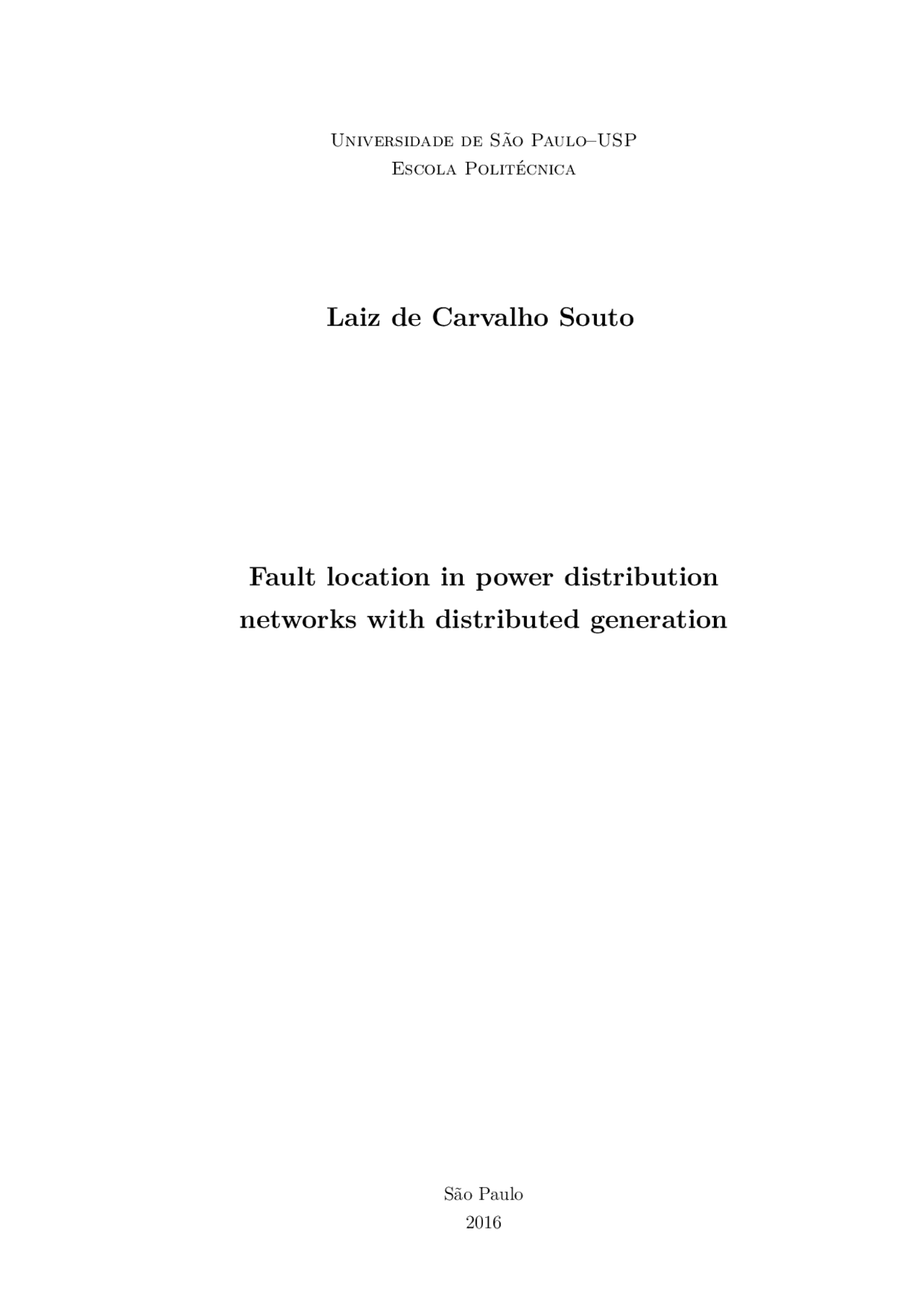 Improved Fault Localization Method For Electrical Power Docsity