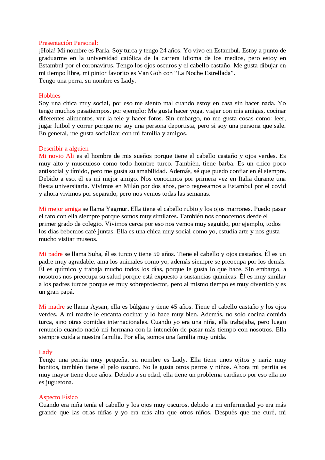 Brevİ Esercİzİ Spagnola Docsity