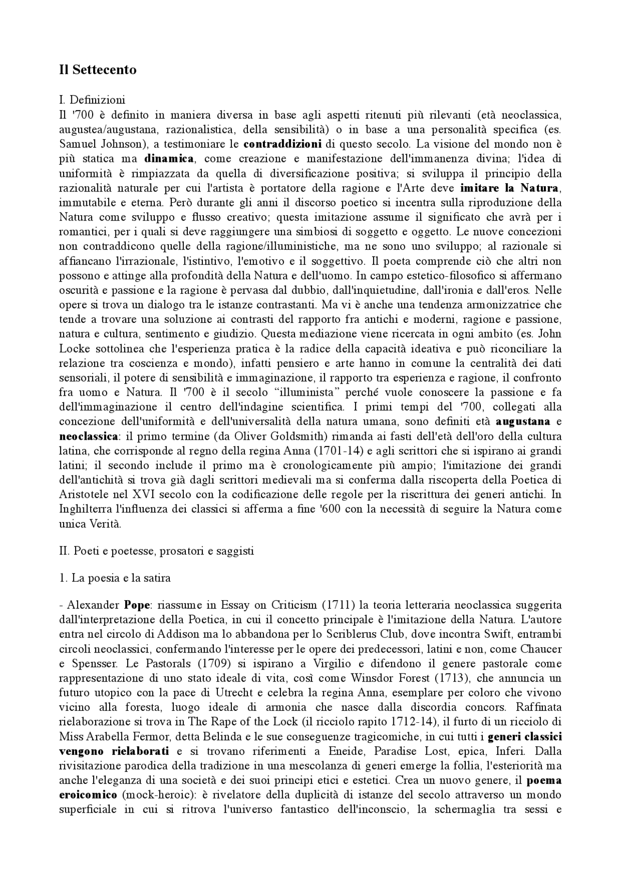 Riassunti bertinetti vol 1 ultimo capitolo (sul 700) - Docsity