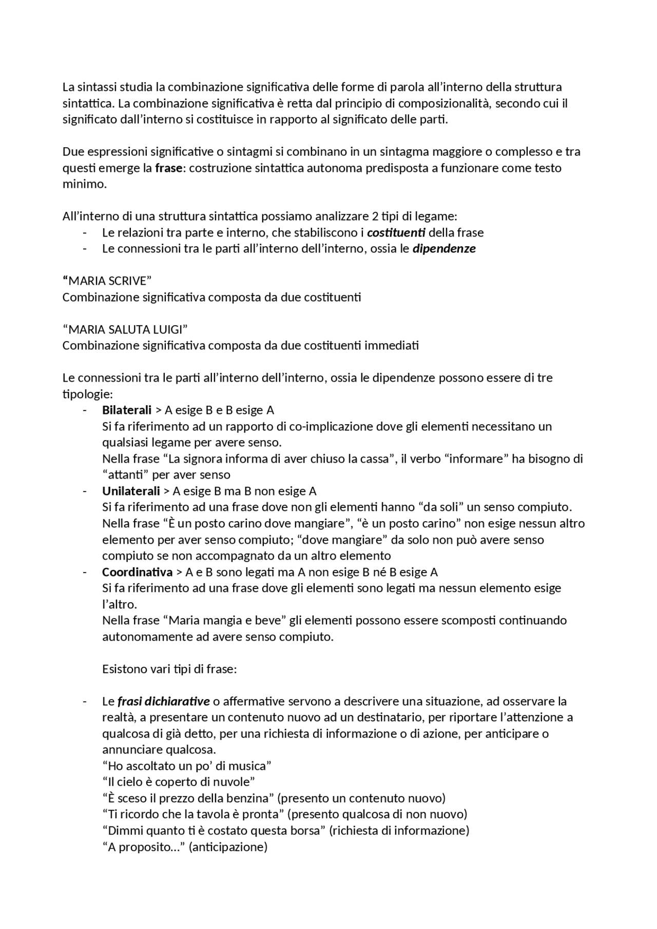 Riassunto Di Linguistica Generale Notes De Linguistica Generale Docsity