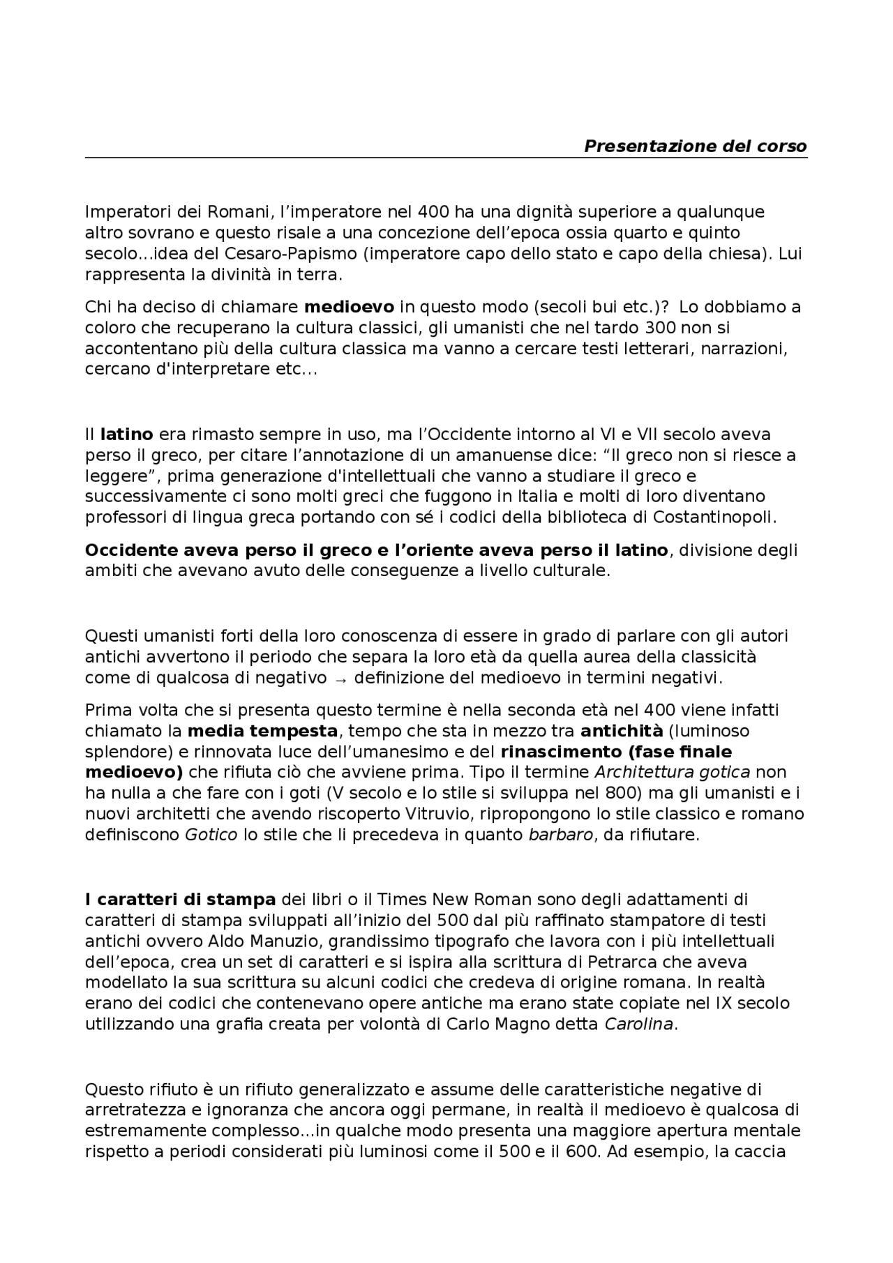 Prime 4 Lezioni Di Storia Medievale Triennale Di Enrico Basso Docsity