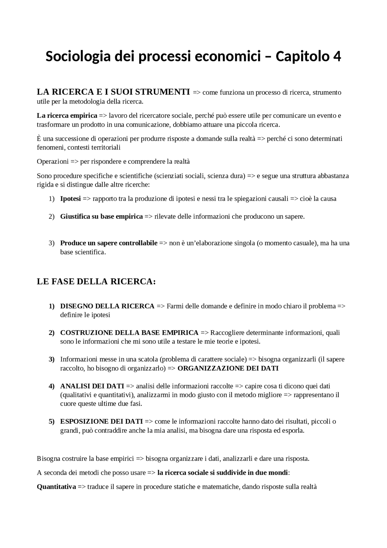 Riassunti Dettagliati Docsity