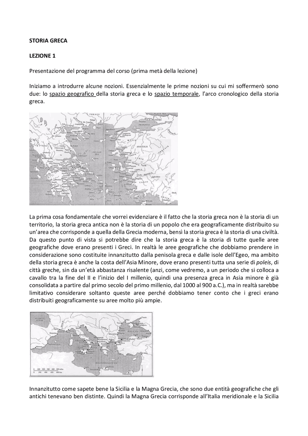 Appunti Di Storia Greca Docsity