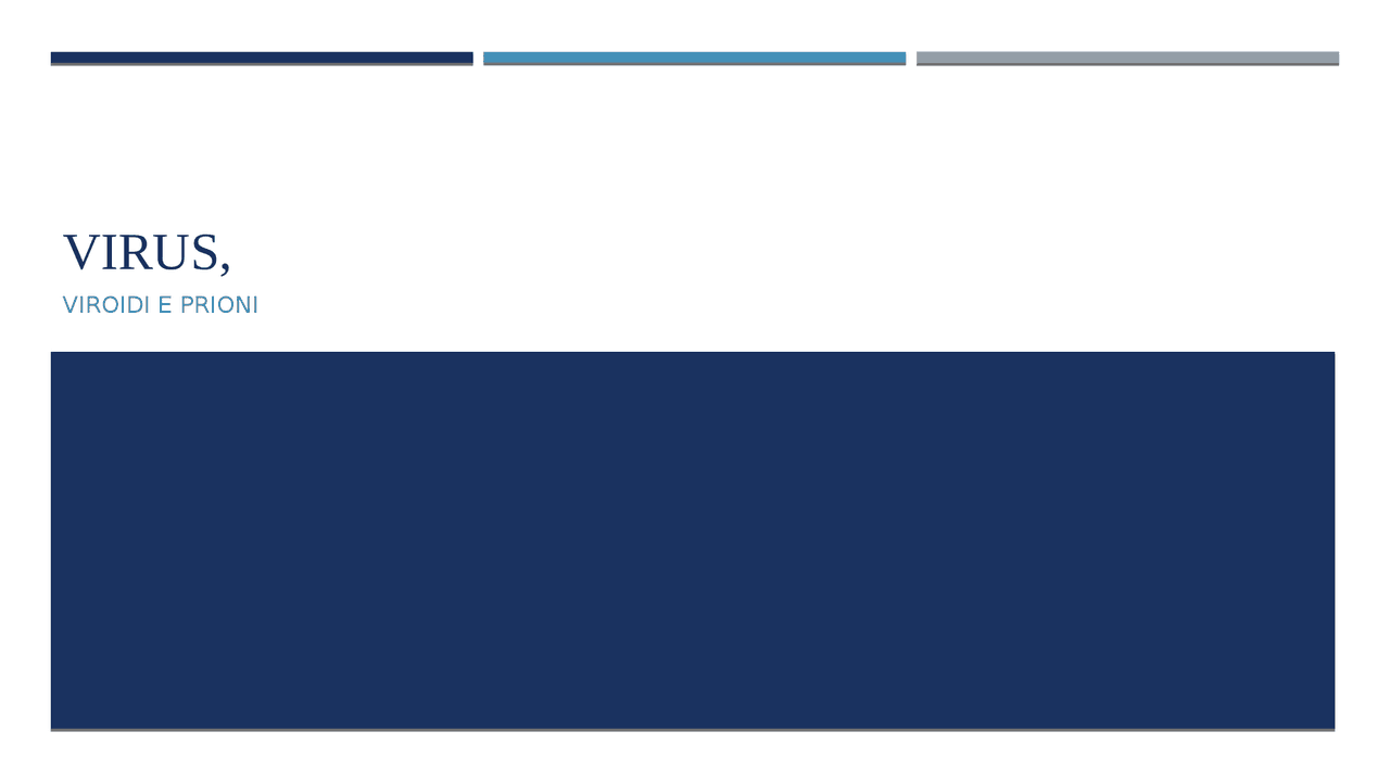 Virus - viroidi - prioni - Docsity