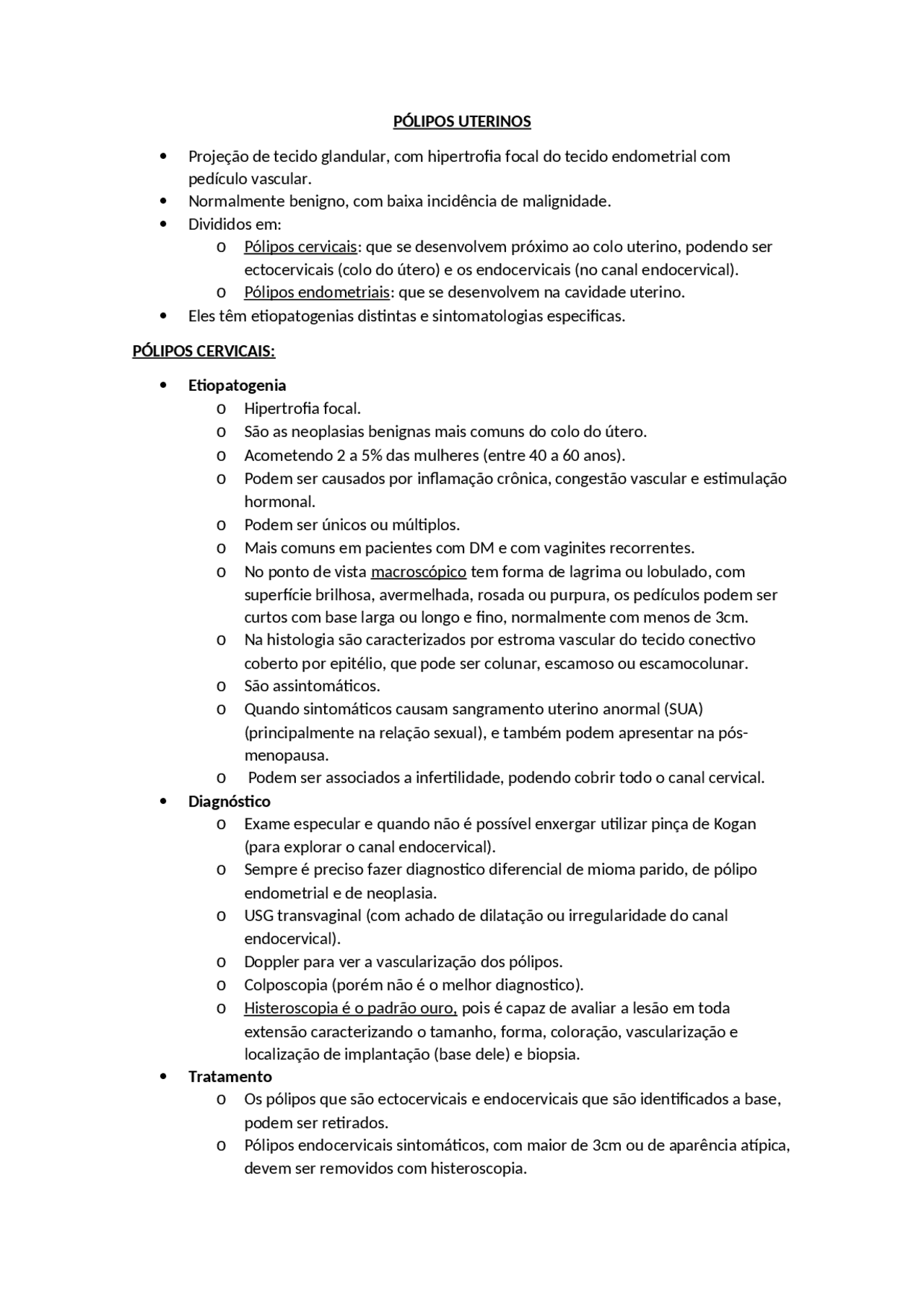 Alguns Resumos Sobre Ginecologia Docsity