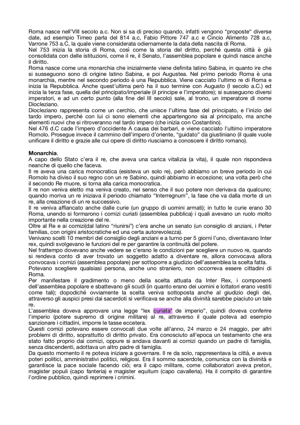 Appunti Parte Iniziale Lezione Cuneo Docsity