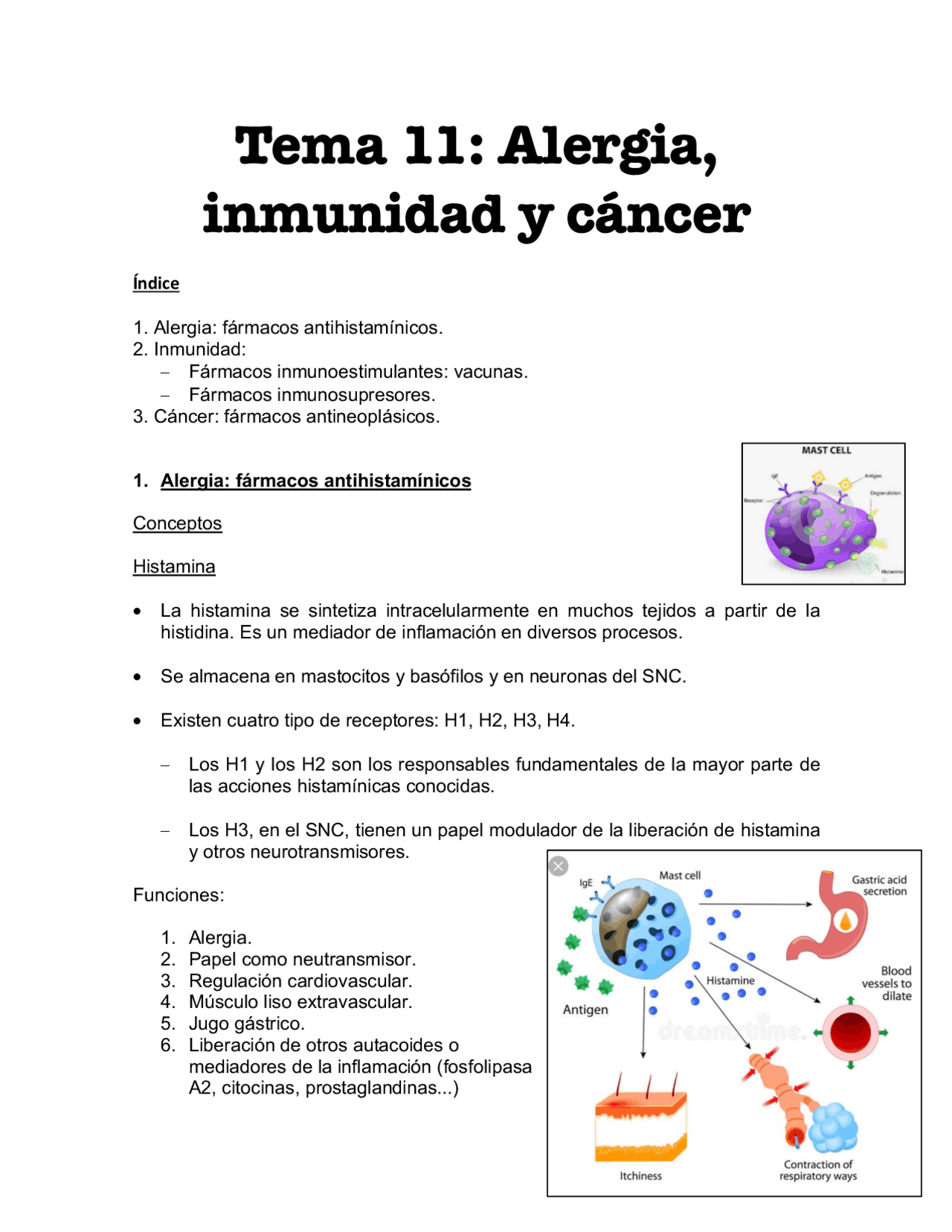 Farmacología Tema 11 Resúmenes De Farmacología Docsity