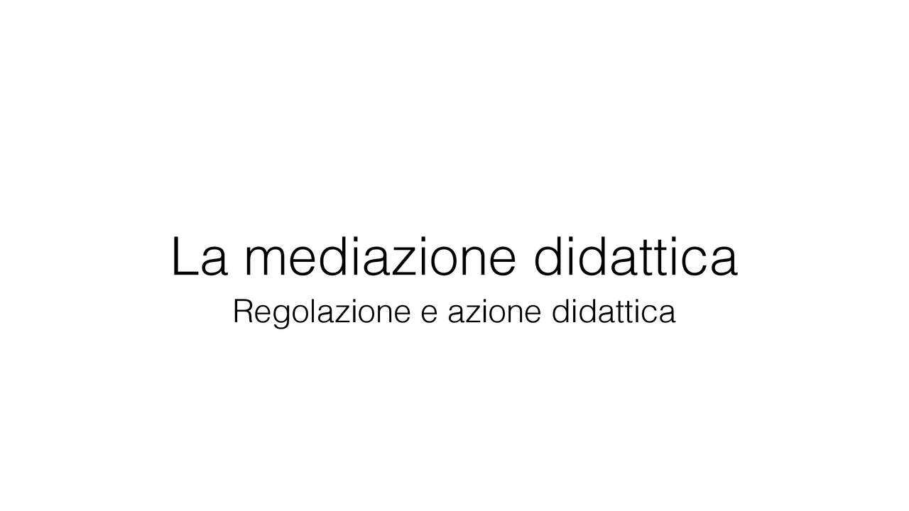 Didattica Generale Programma Docsity