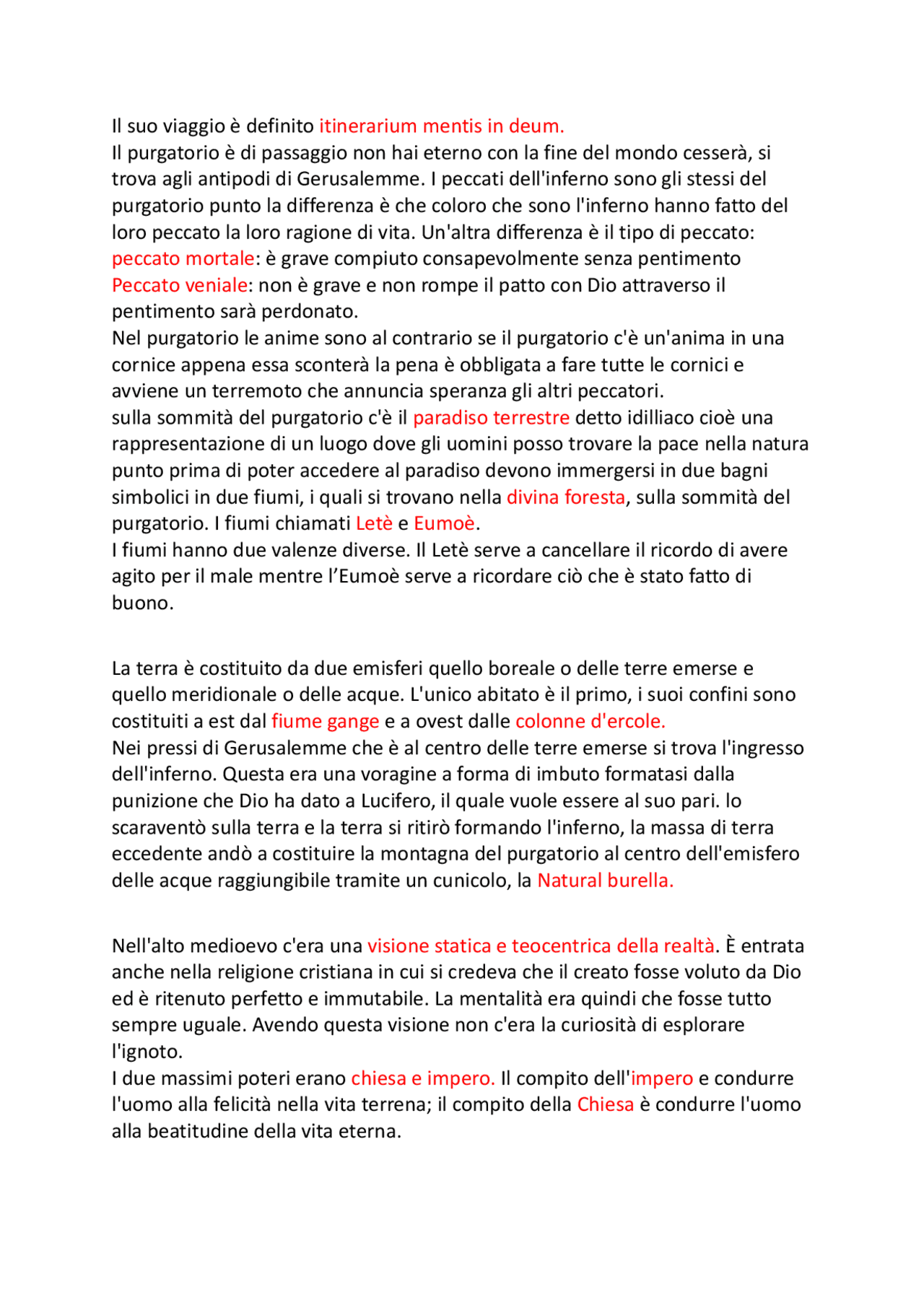 Introduzione Divina Commedia Docsity