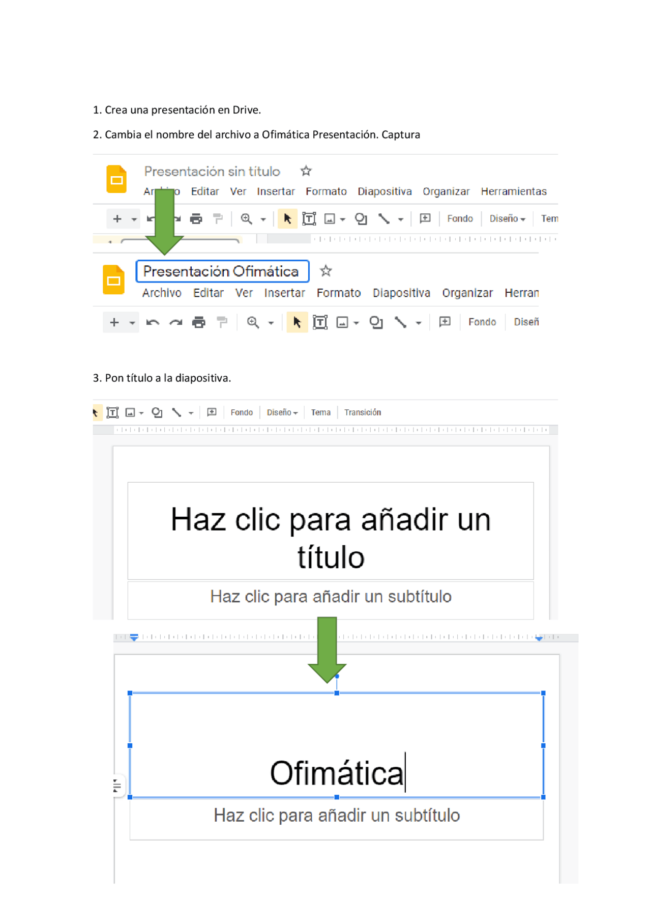 Ejercicio Power Point Docsity