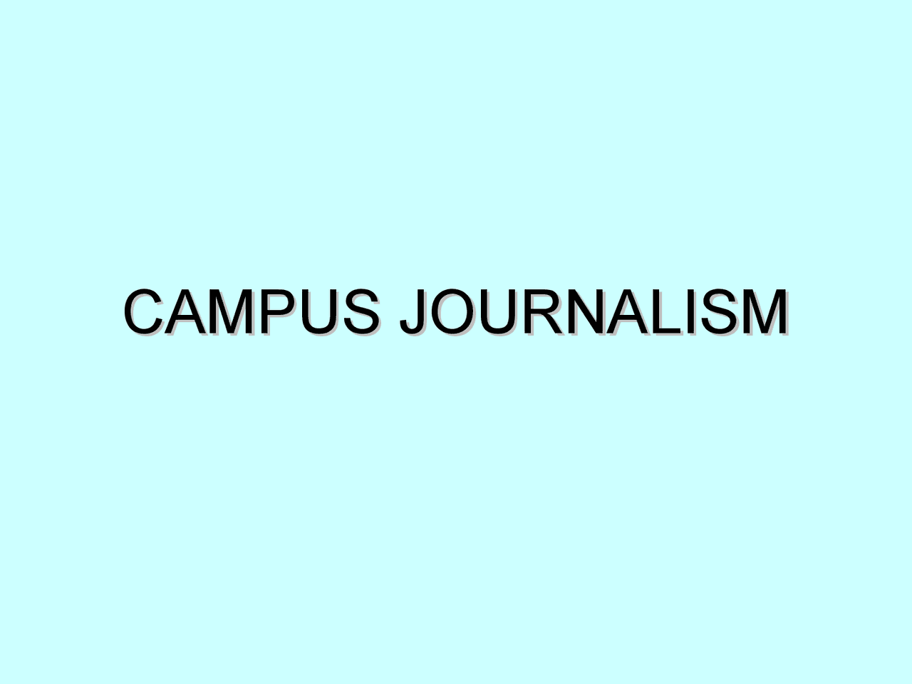 Campus Journalism Review Guide Docsity