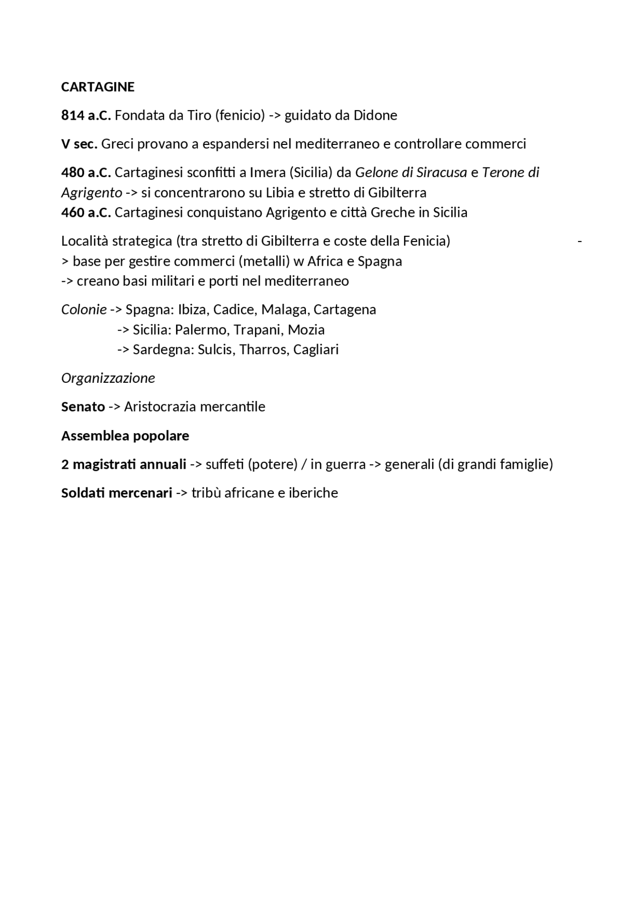 Guerre Puniche Riassunte Docsity