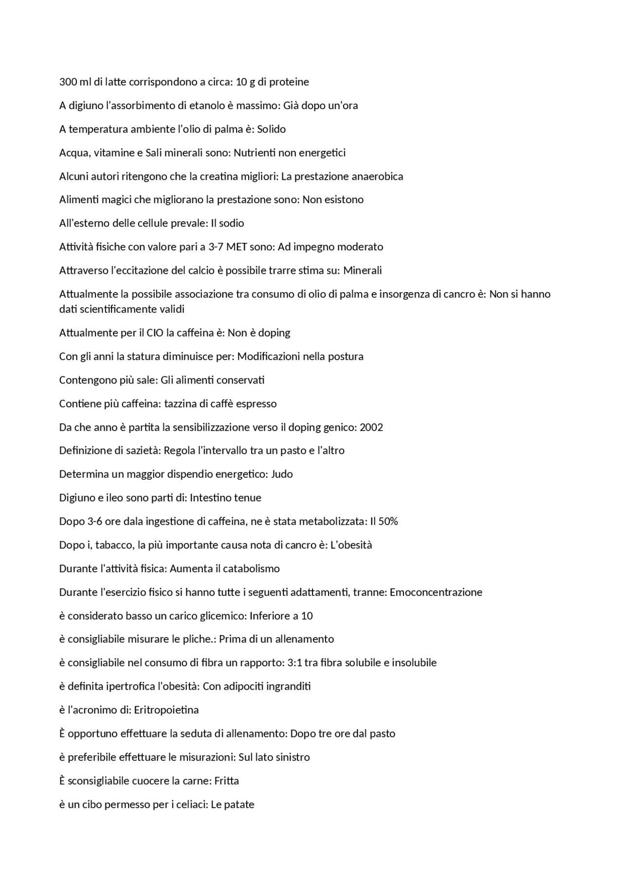 Scienze Tecniche Dietetiche Applicate Docsity