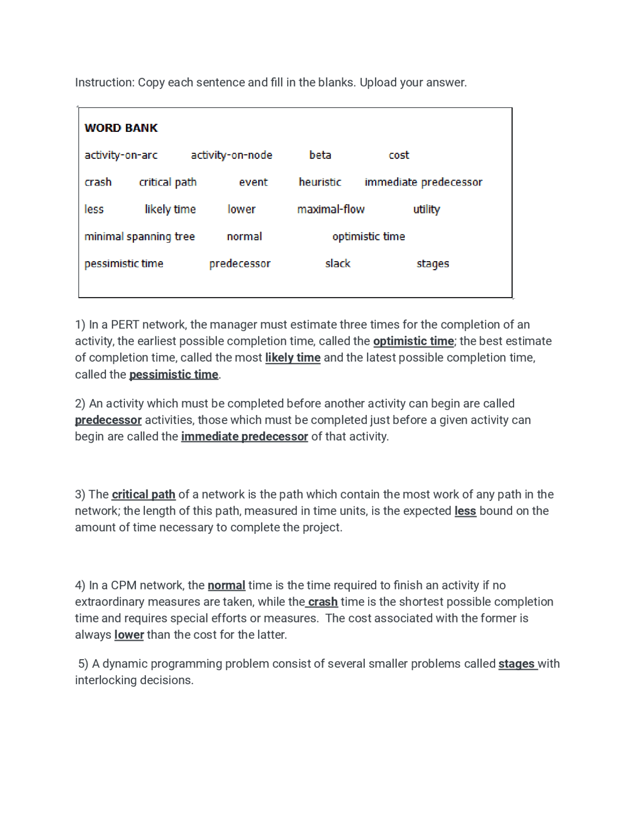 Exercise In Network Analysis Docsity