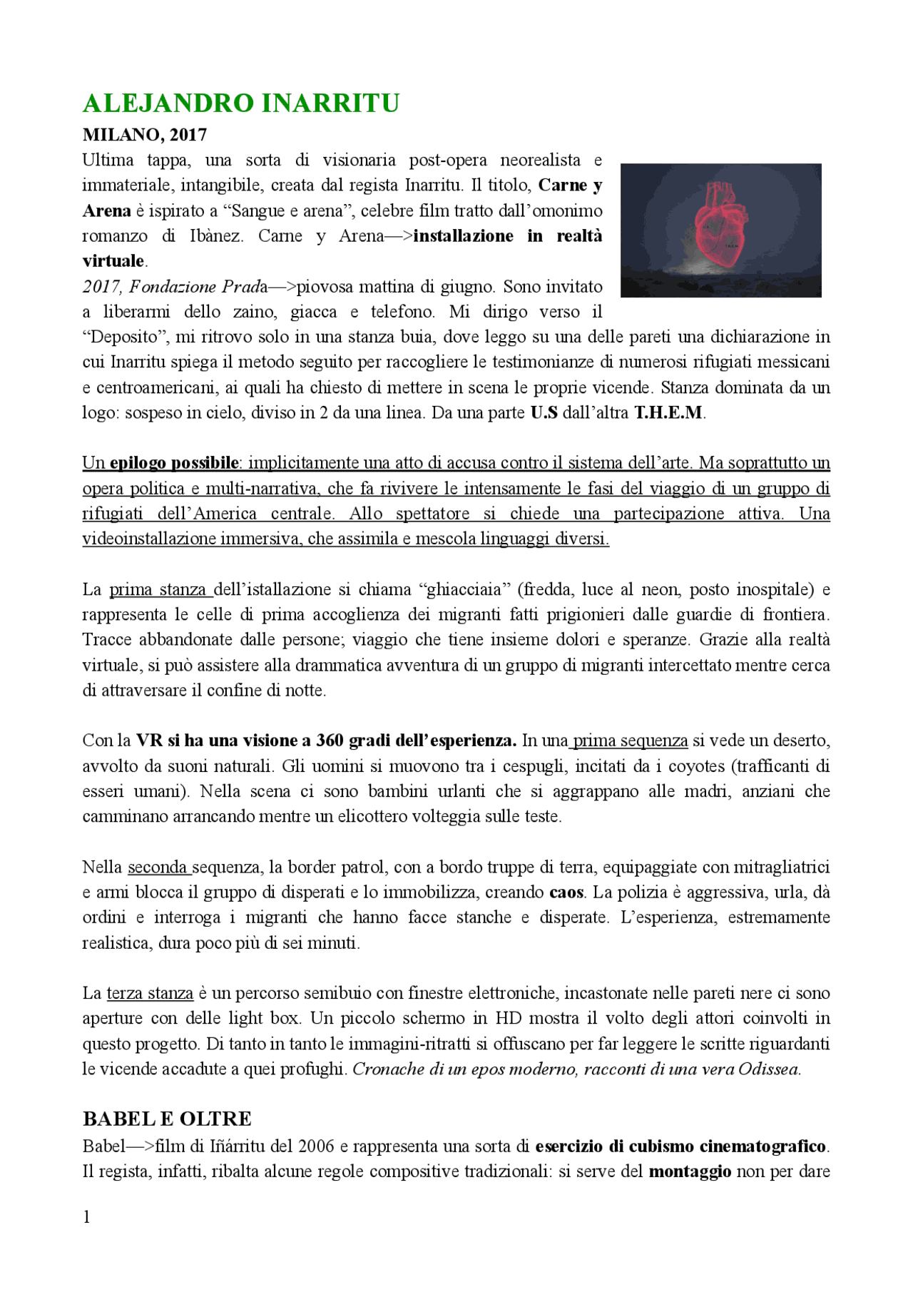 Cap 15 Inarritu Opera Interminabile Docsity