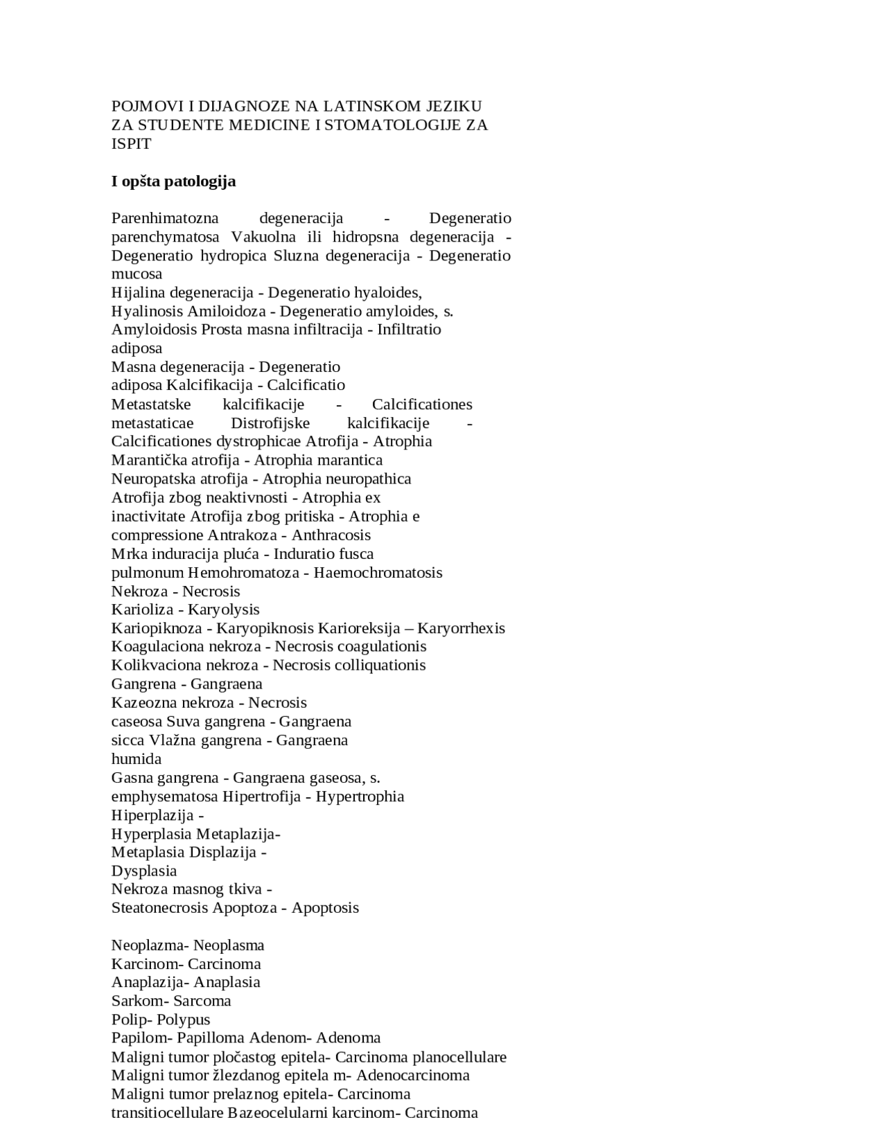 Anatomija I Fiziologija Skripte Predlog Anatomija I Fiziologija