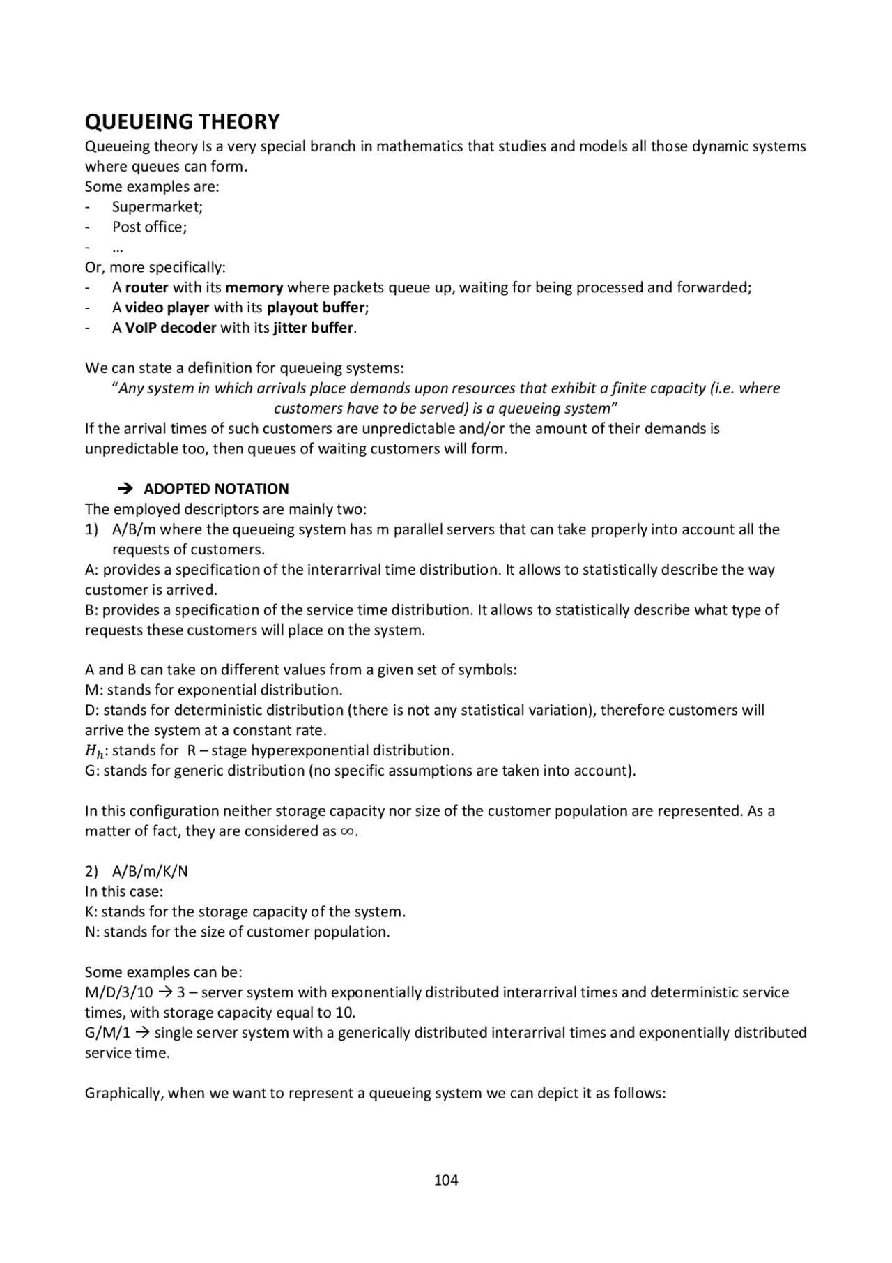 Queueing Theory Dispense Docsity
