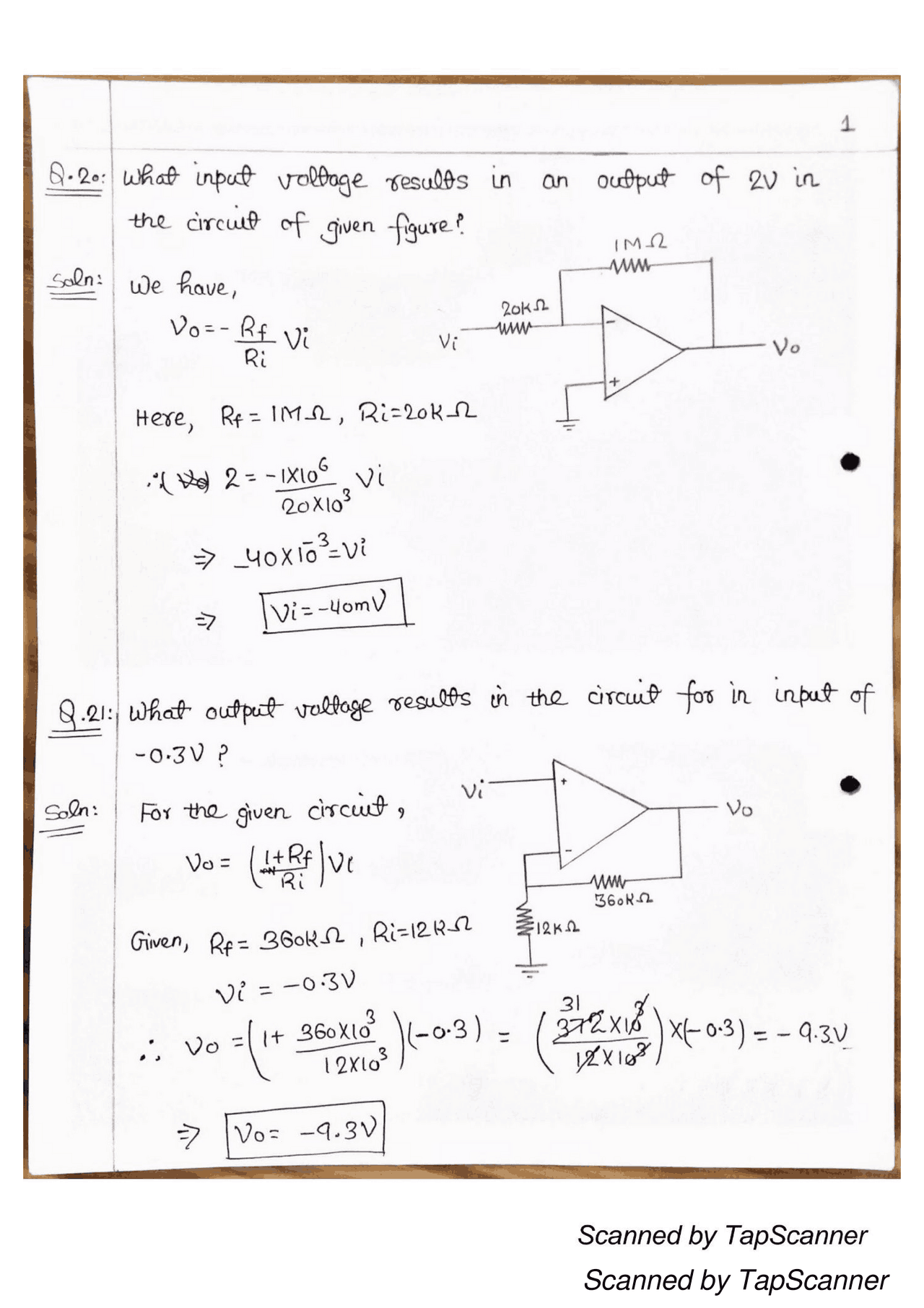 Electronics Assignment Solutions Assignments Electronics Docsity