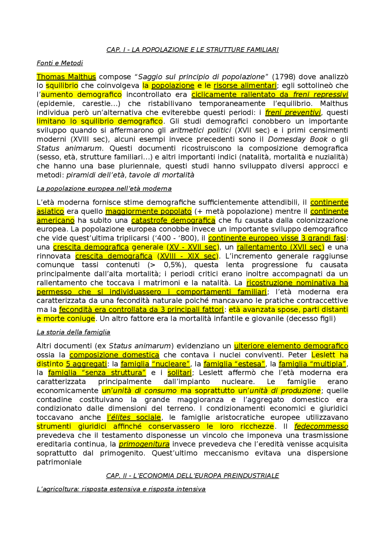 Riassunto Stmoderna Manuale Carlo Capra Docsity