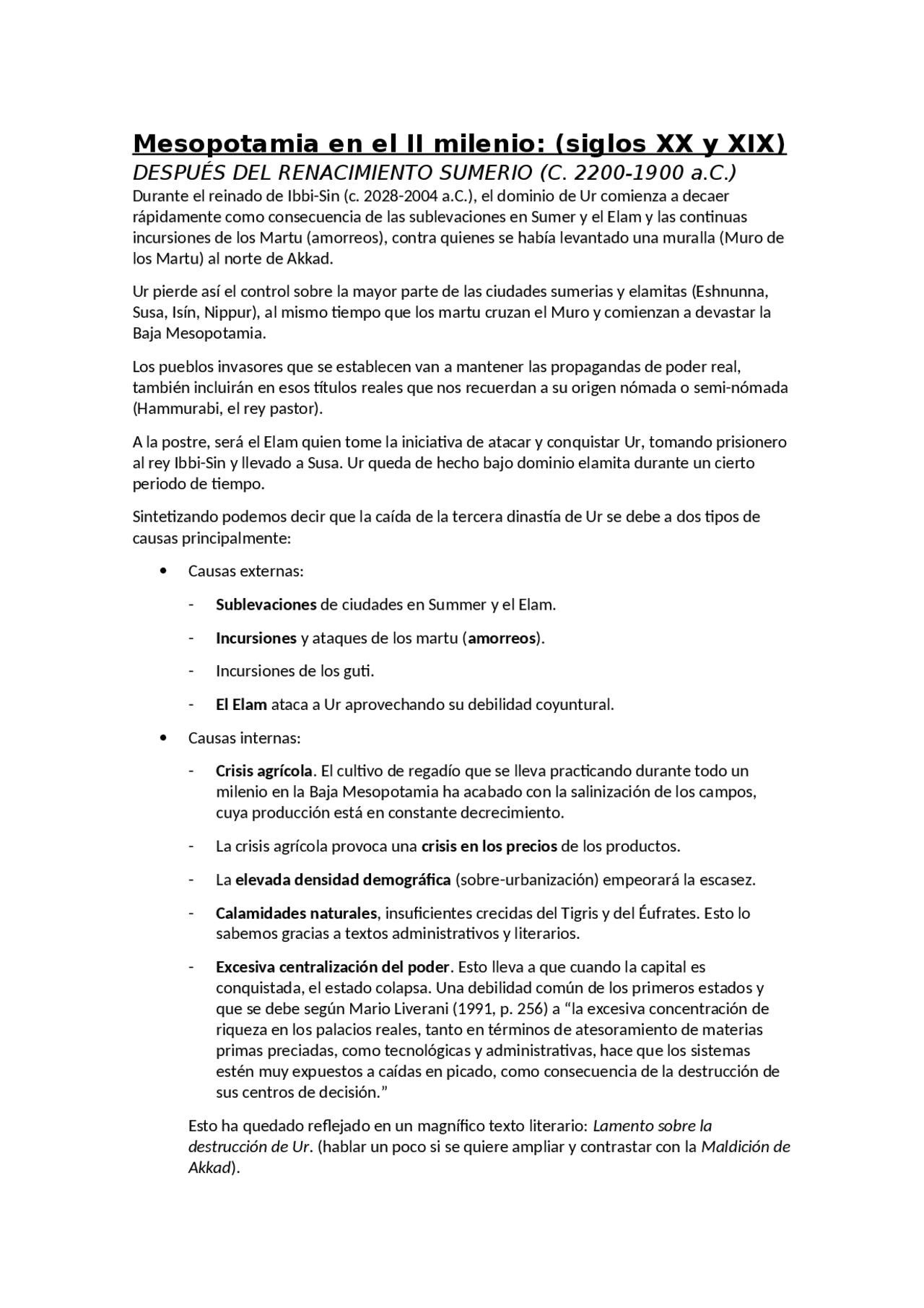 Apuntes De Historia Antigua De Proximo Oriente Docsity