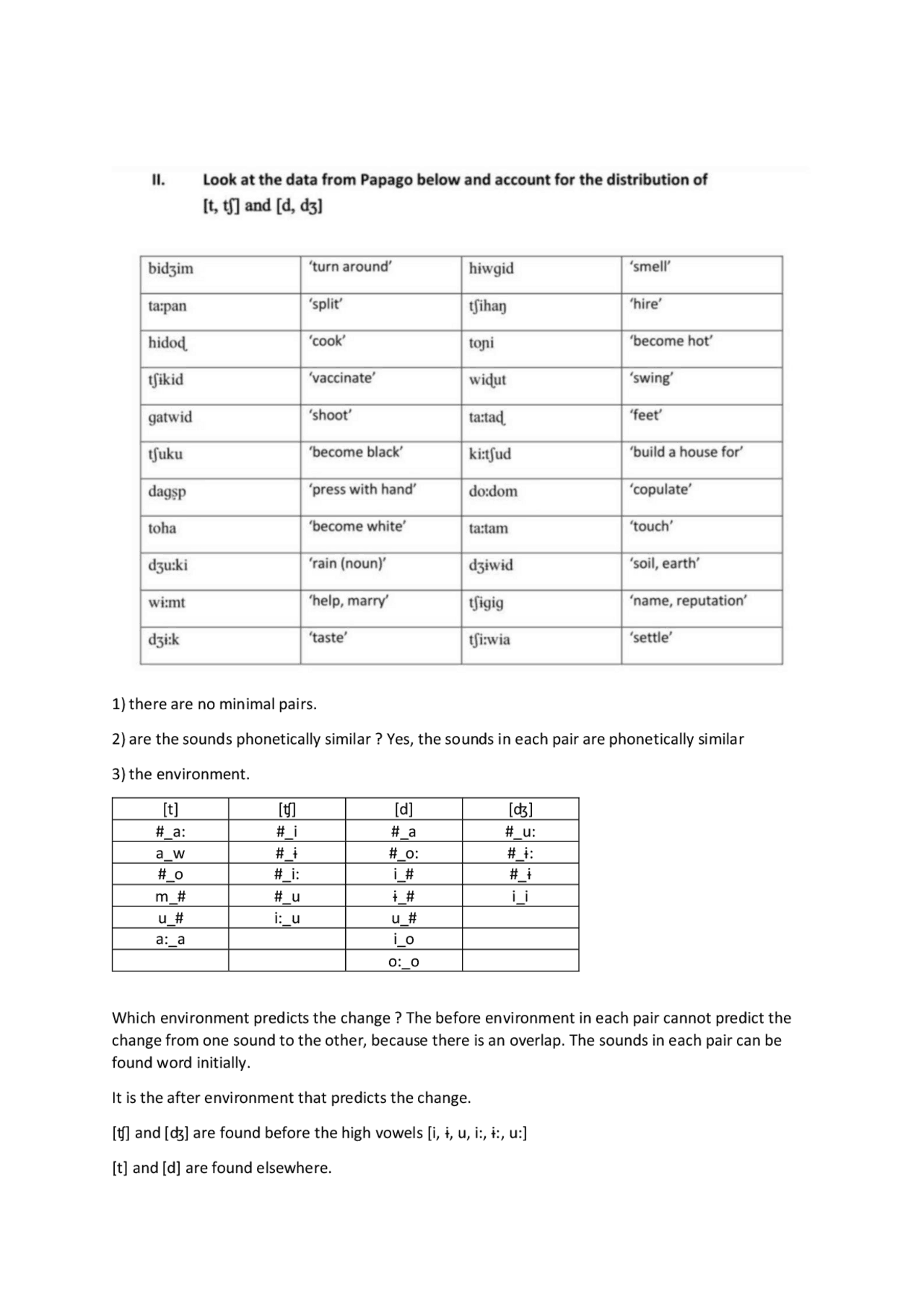 Data Phonology Practice Docsity