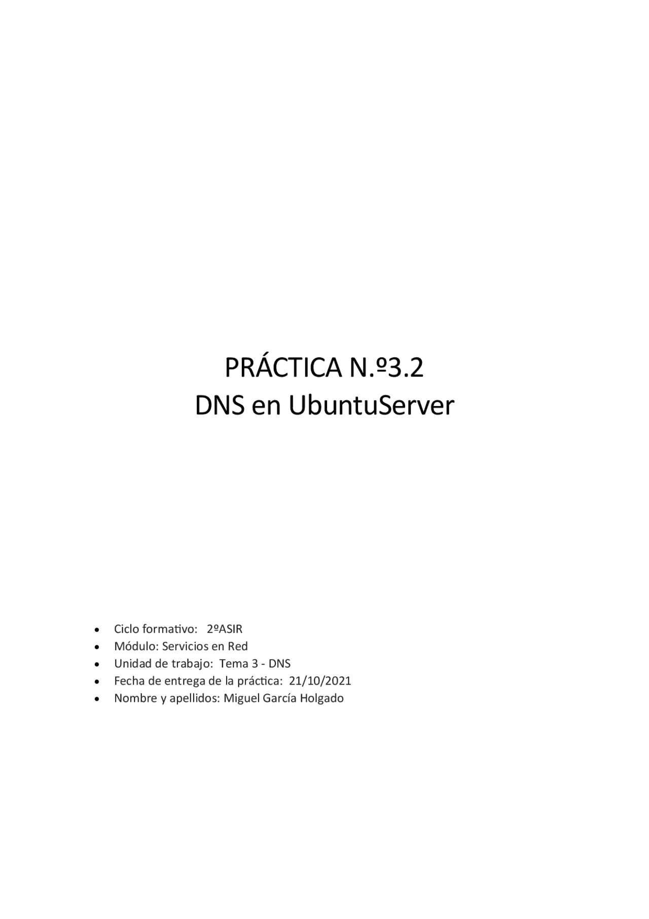 Dns En Linux Servidor Ejercicios De Informática Docsity