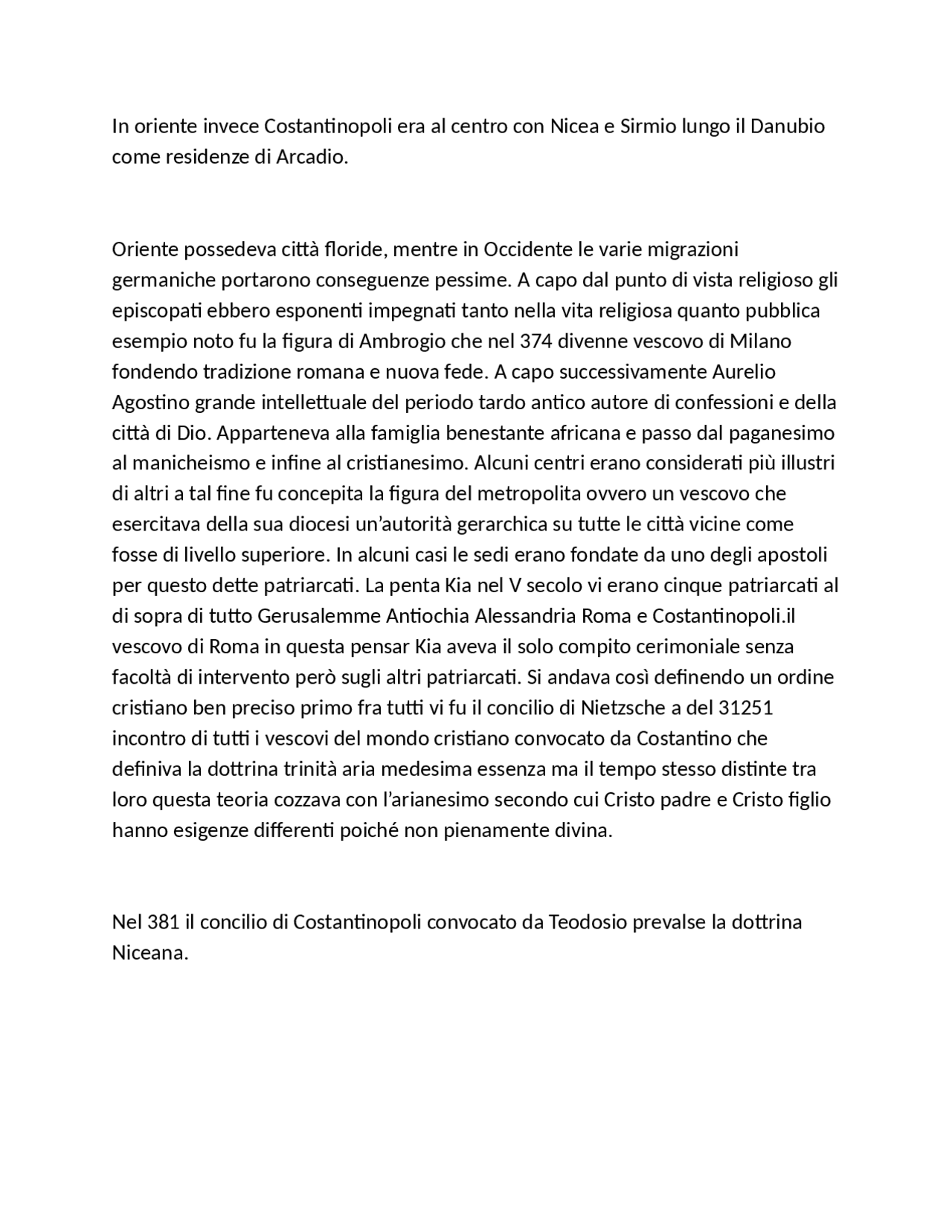 Appunti Sulla Storia Del Cristianesimo Docsity