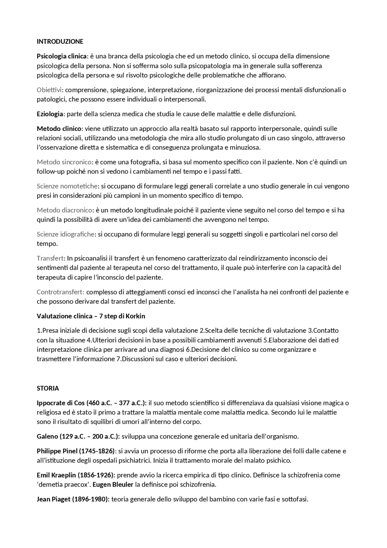 Riassunto X Esame Parziale Docsity
