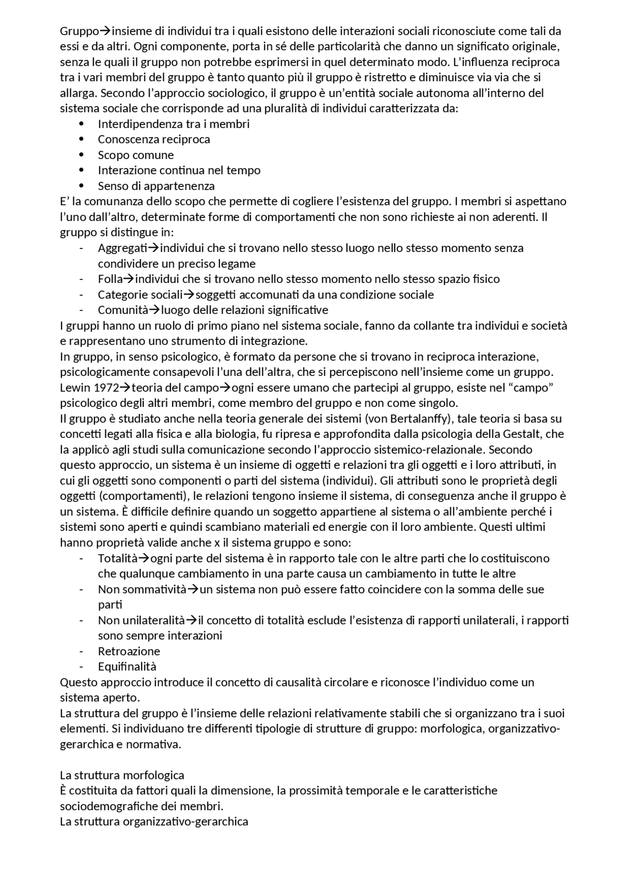 Il Gruppo E Lintervento Sociale Docsity